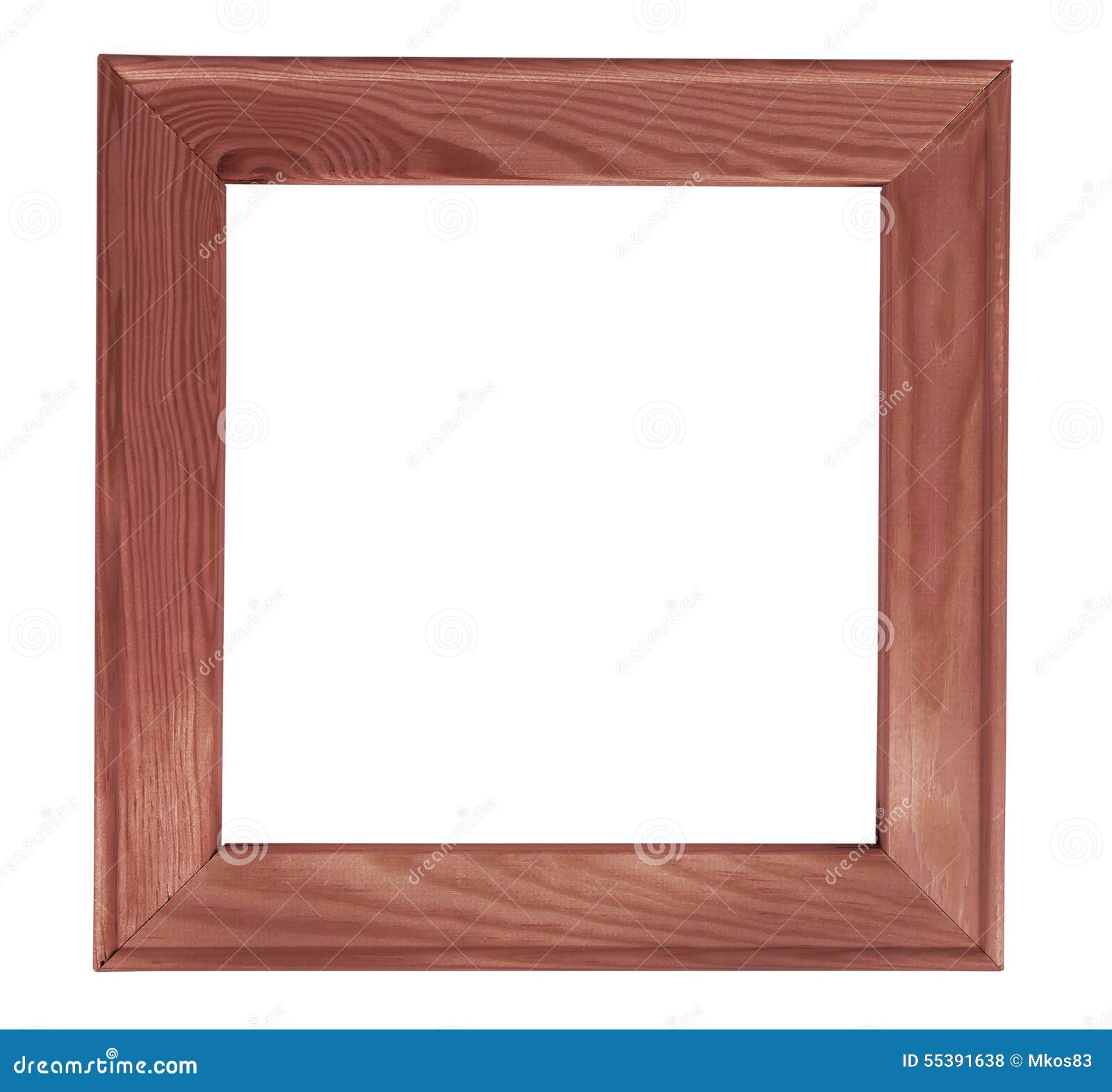 Dark Square Wooden Picture Frame Stock Photo - Image of rough, painting ...