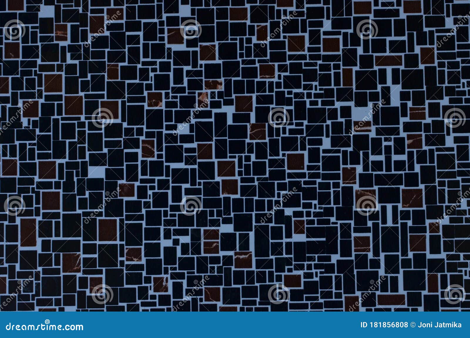 Dark Squares of Black and White Abstract Pattern Stock Photo - Image of ...