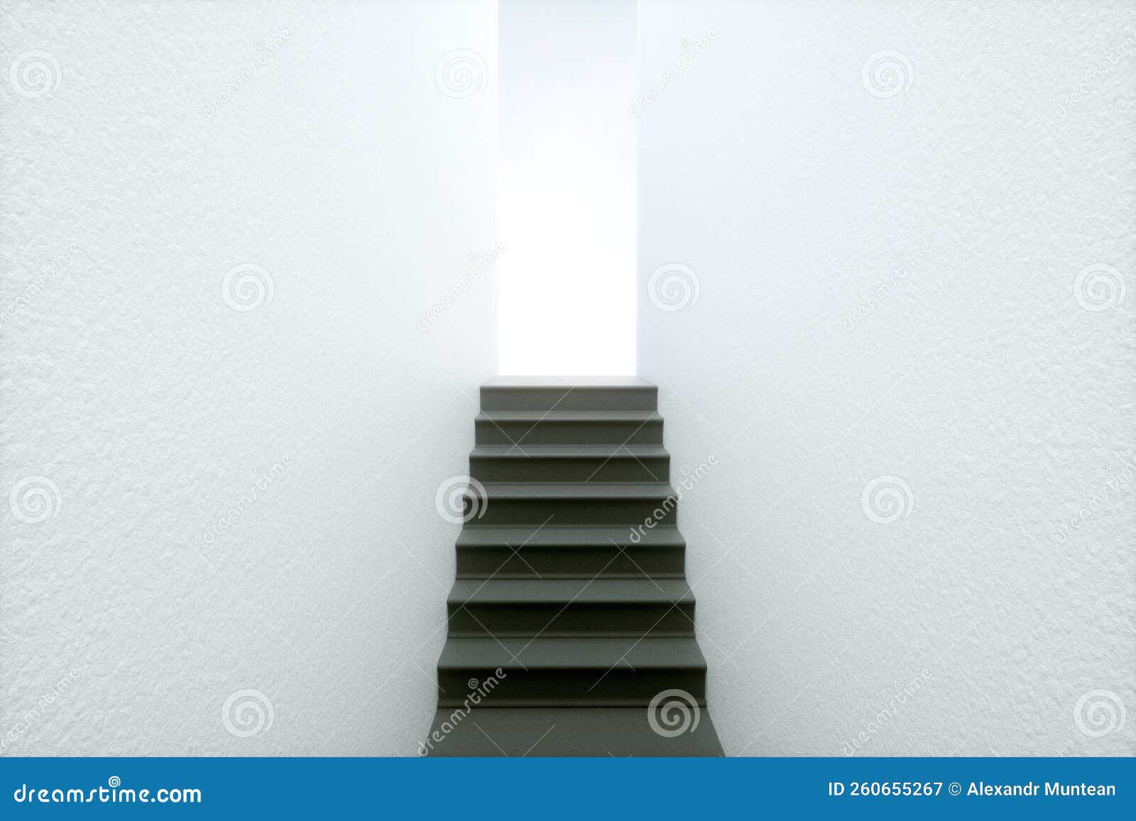 Staircase up render stock illustration. Illustration of render - 260655267