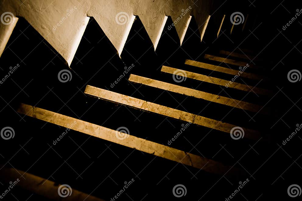 Dark Stairs 1 stock image. Image of formations, outside - 16073479