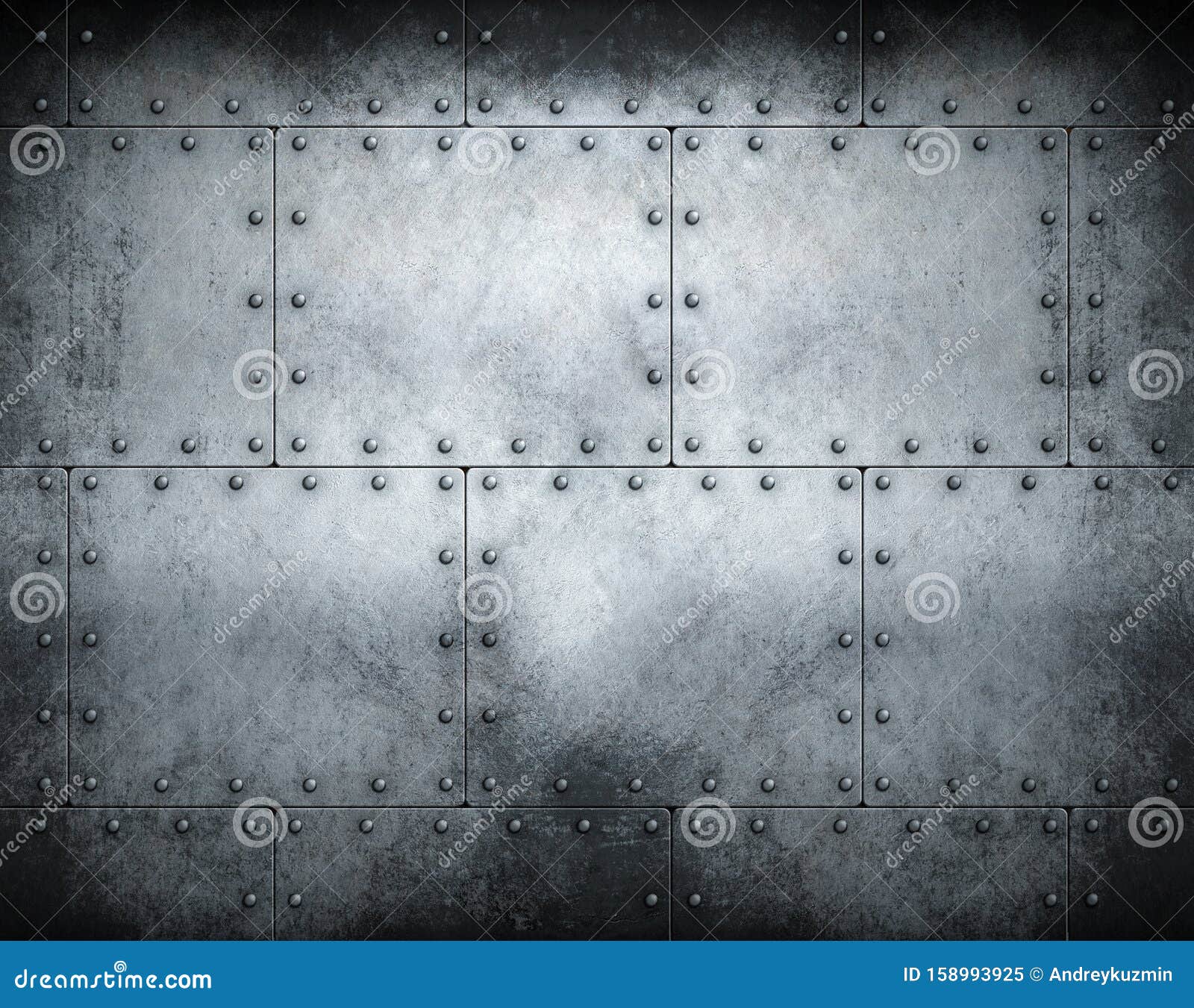 Dark Steampunk Metal Background 3d Illustration Stock Image - Image of ...