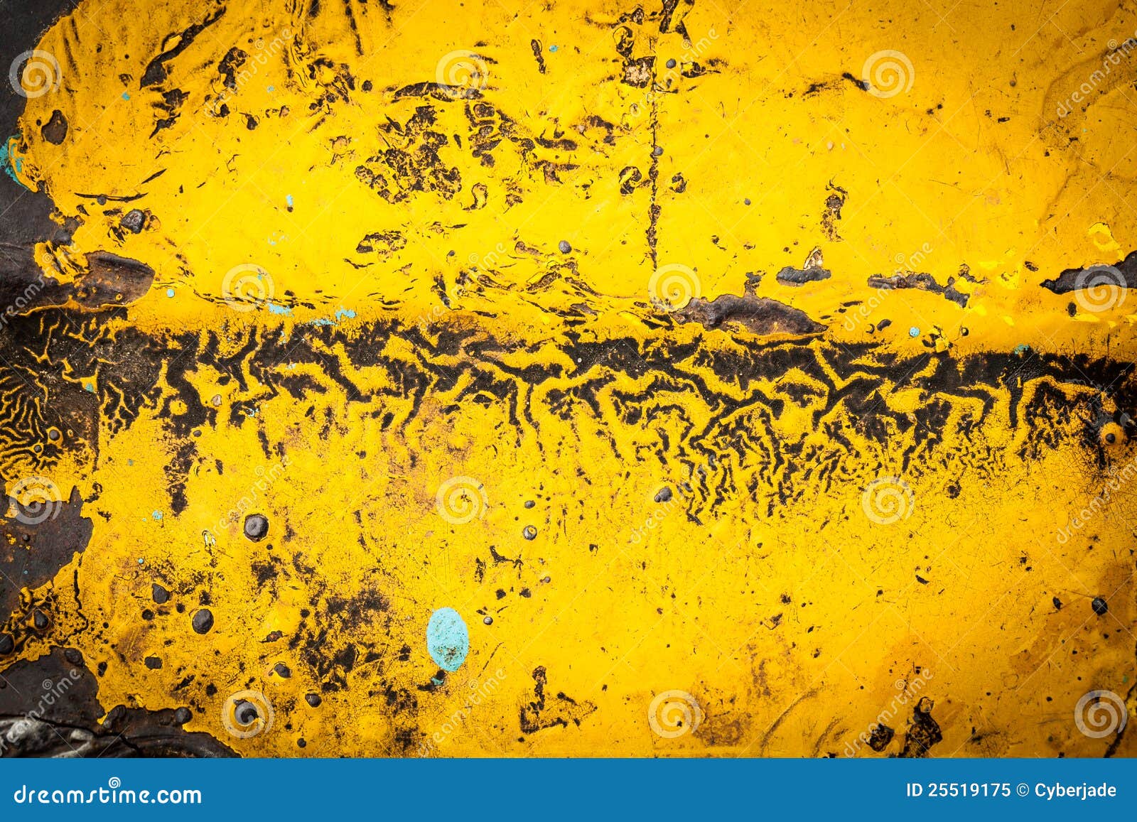 Dark Steel Floor Plate Paint with Yellow Pattern Stock Image - Image of ...