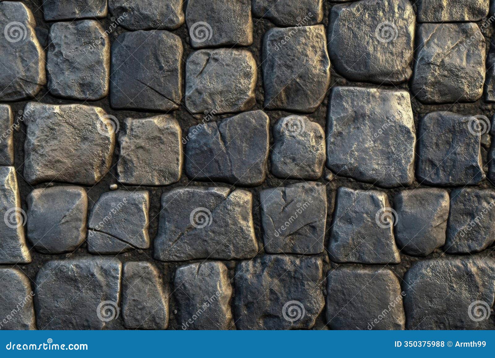 Dark Stone Creates a Rustic Pathway with Cobblestone Texture and ...