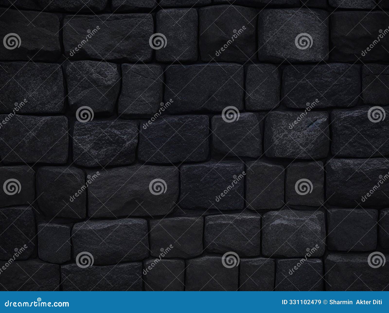 Dark Stone Wall Texture in Diablo-style Stock Illustration ...