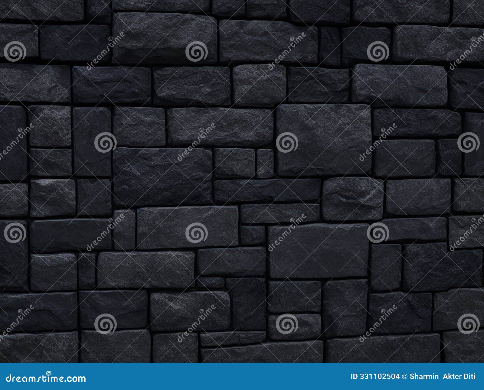 Dark Stone Wall Texture in Diablo-style Stock Illustration ...