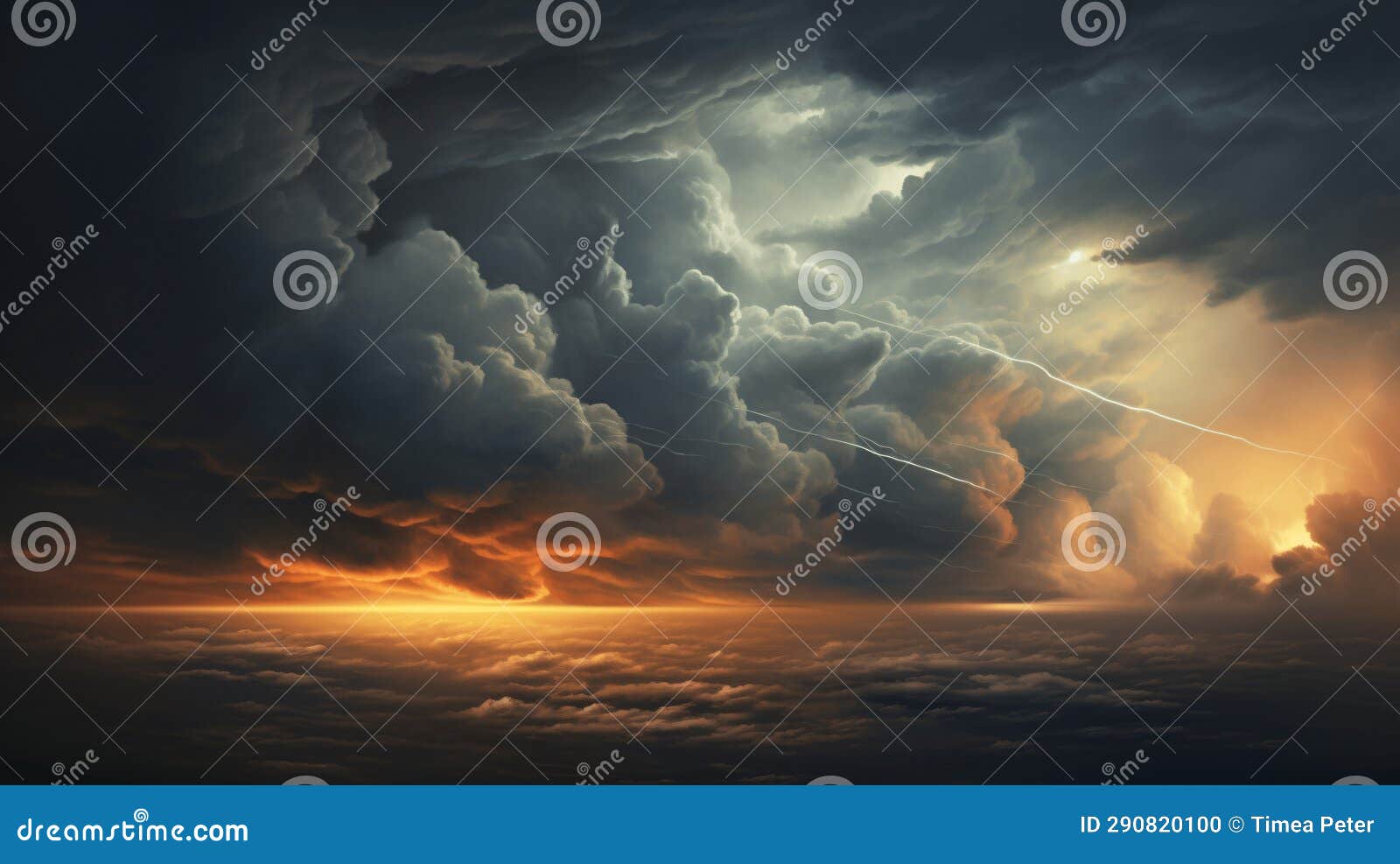 Dark Storm Cloud Formation in the Mid West US Stock Illustration - Illustration of tempest ...