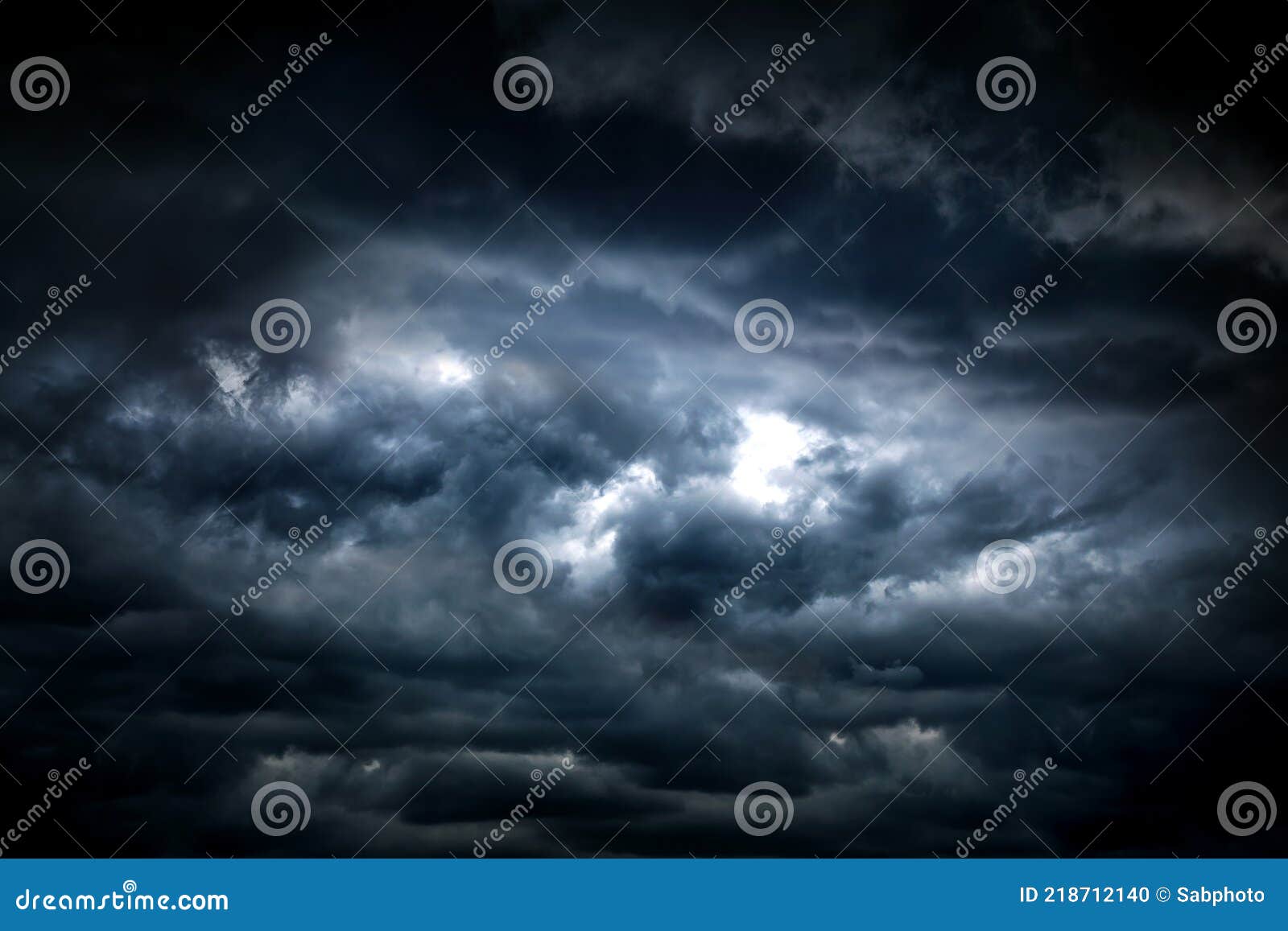 Dark Storm Clouds stock photo. Image of gloomy, depression - 218712140