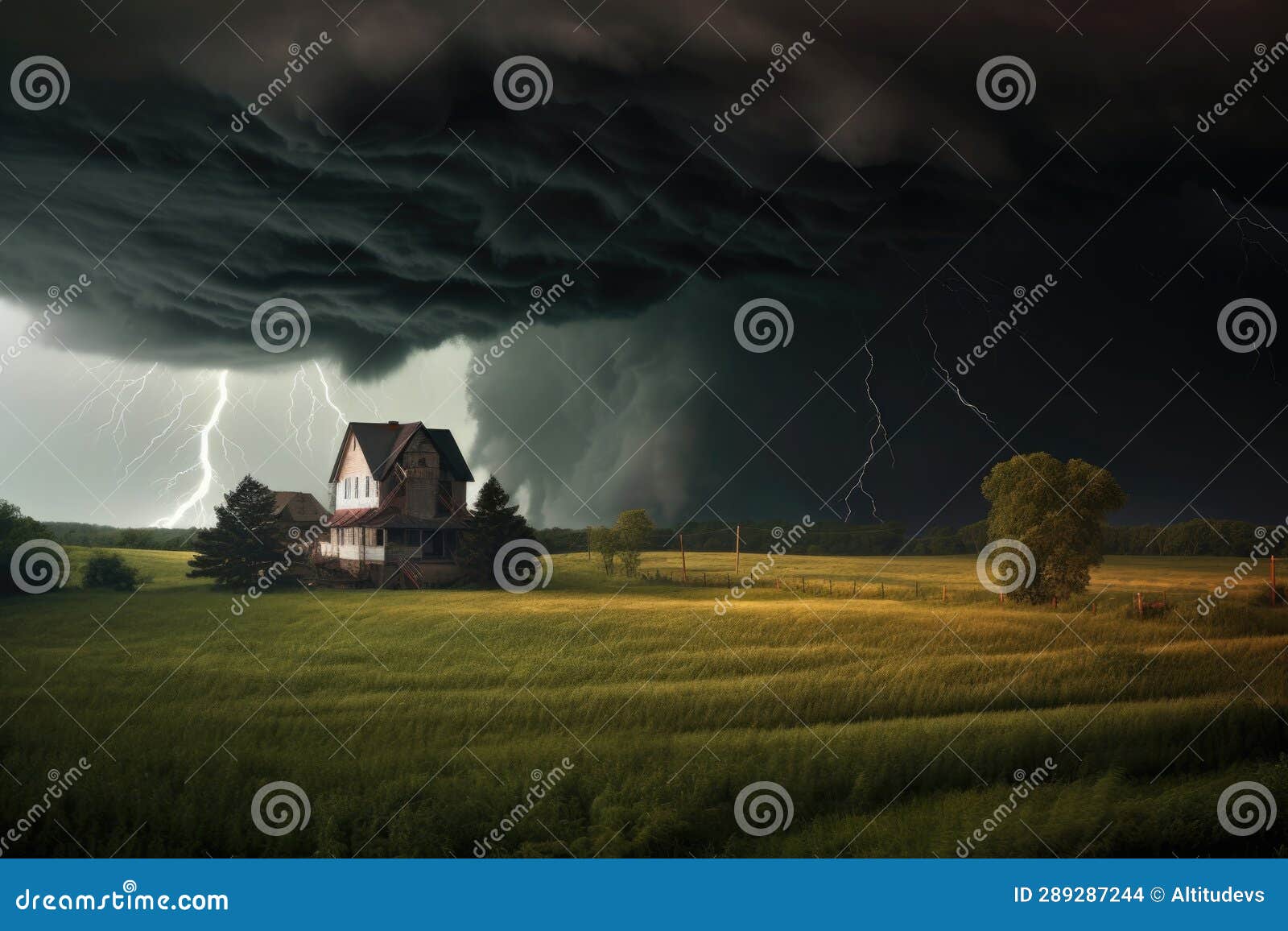 Dark Storm Clouds Forming the Base of a Tornado Stock Photo - Image of ...