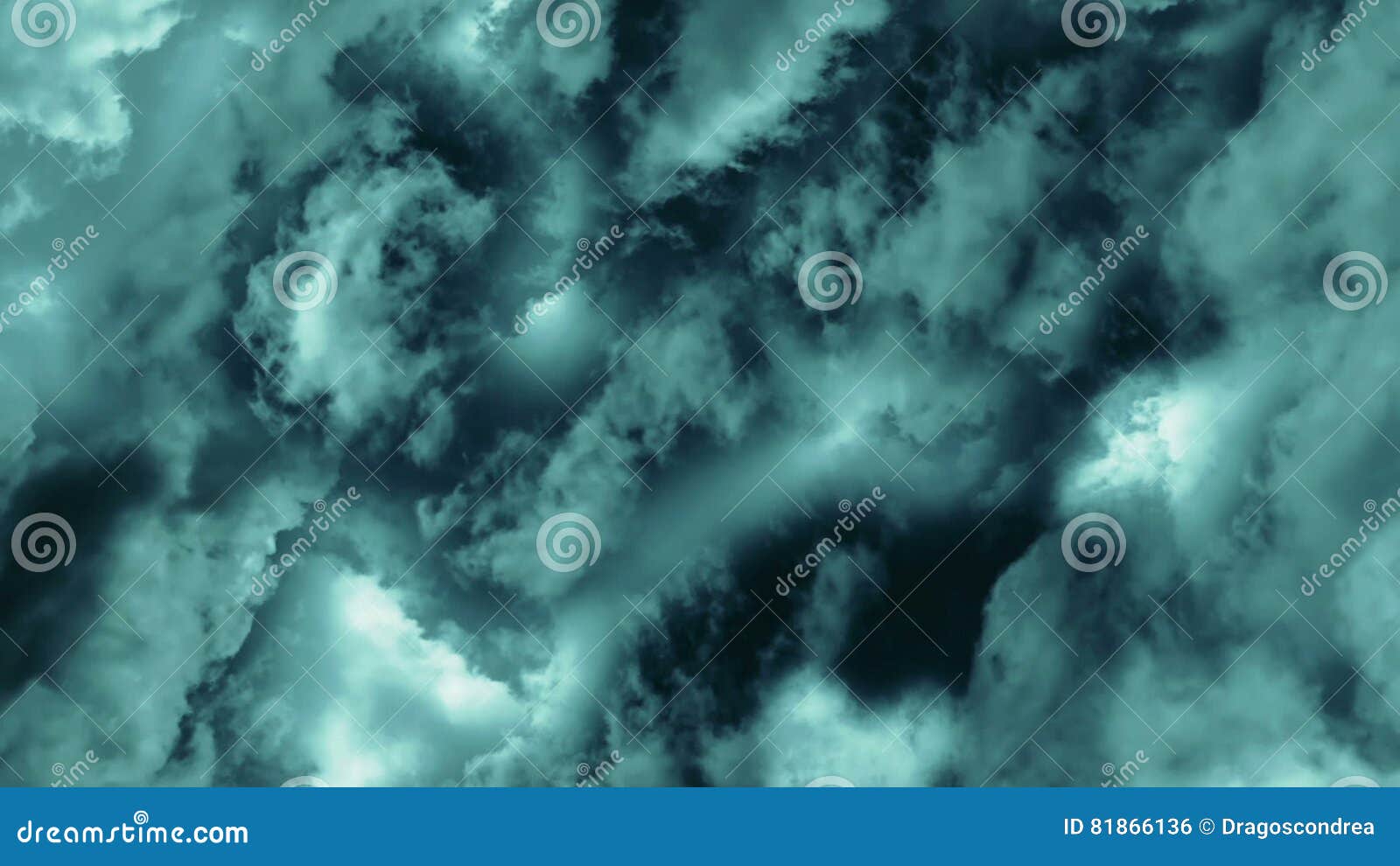 Dark Stormy Clouds. Animation of Flying through Clouds and Spining ...