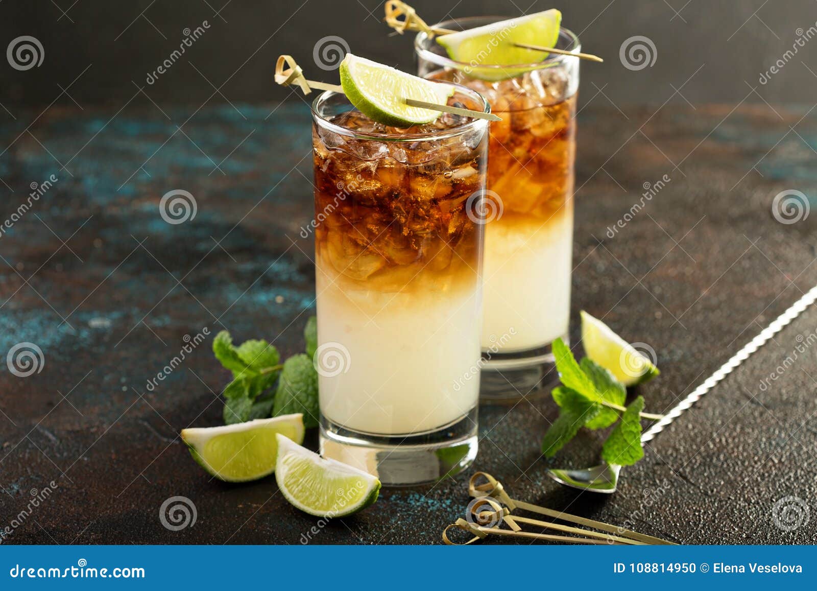 Dark and stormy cocktail stock photo. Image of cool - 108814950