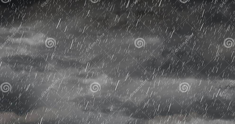 Dark Stormy Sky with Rain and Clouds 4k Stock Photo - Image of light ...