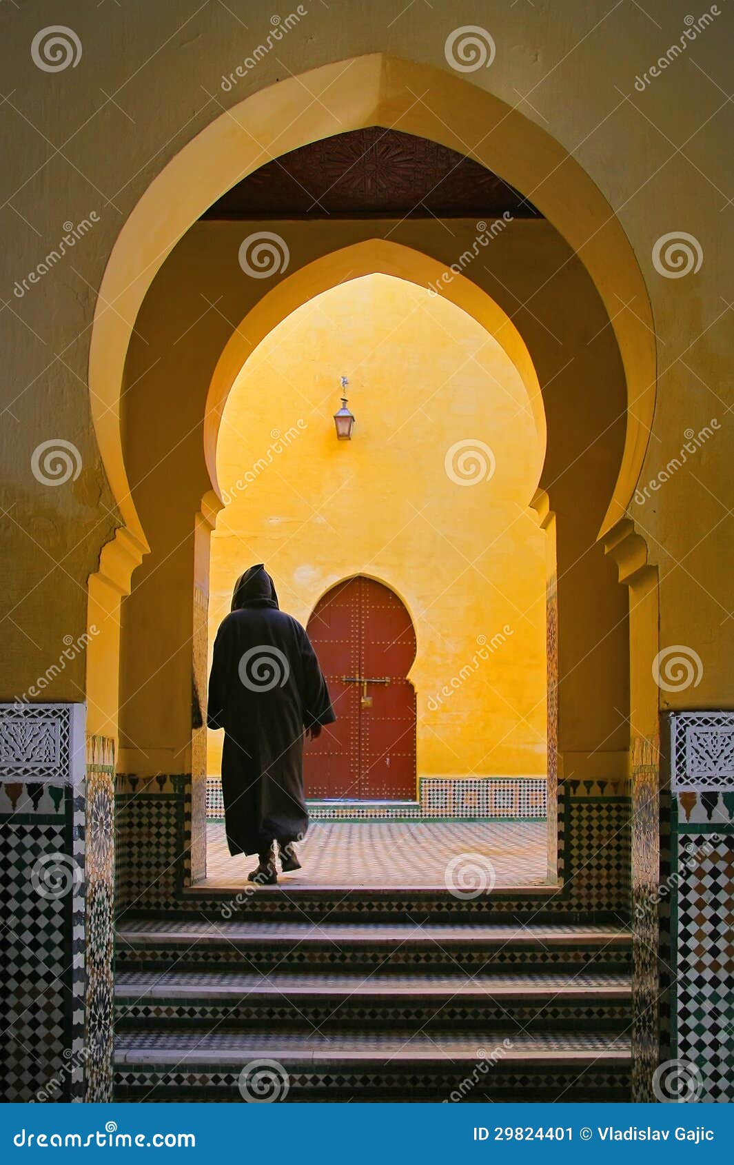 Marrakech street passage stock image. Image of attraction - 29824401