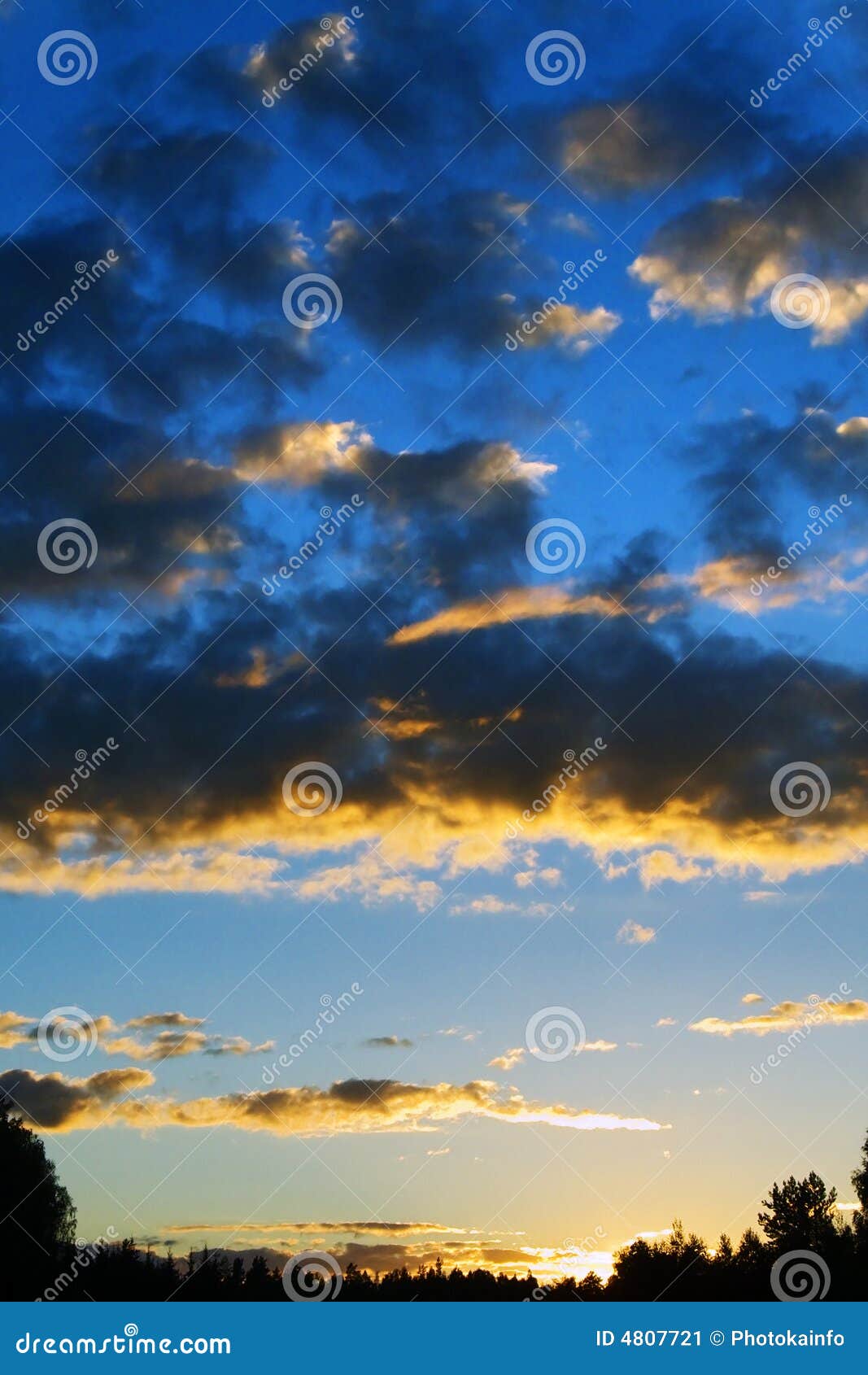 Dark sunset clouds stock image. Image of vertical, sunset - 4807721