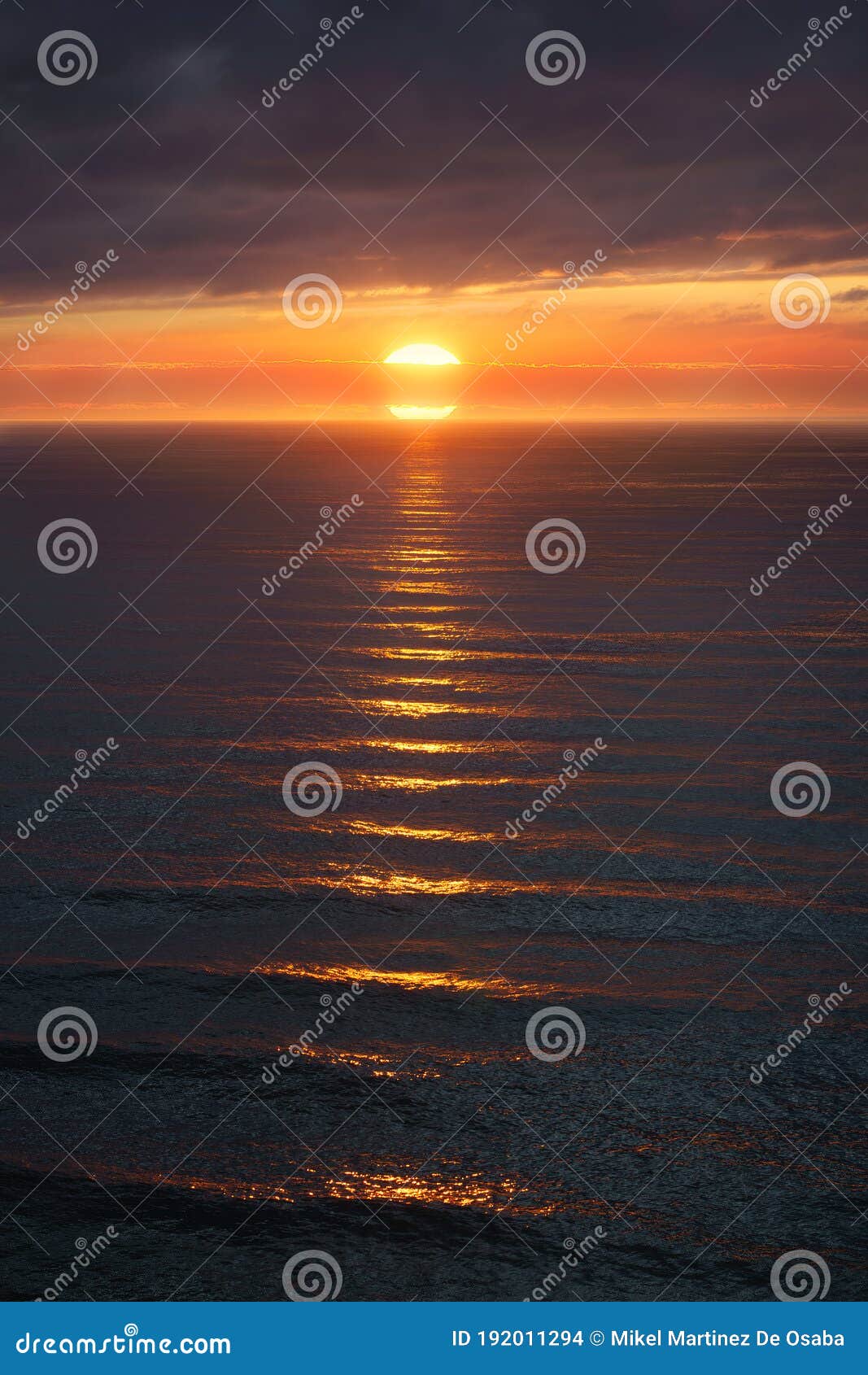 Sunset on the Sea with Beautiful Waves and Ripples Stock Photo - Image ...