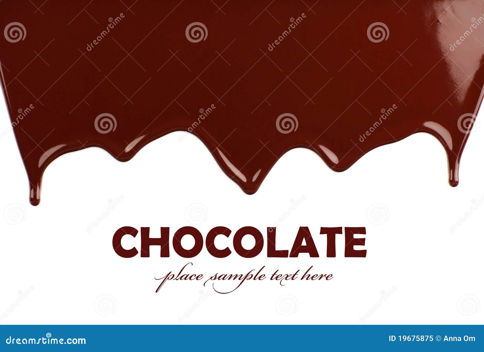 Dark Sweet Chocolate Border Stock Illustration - Illustration of border ...