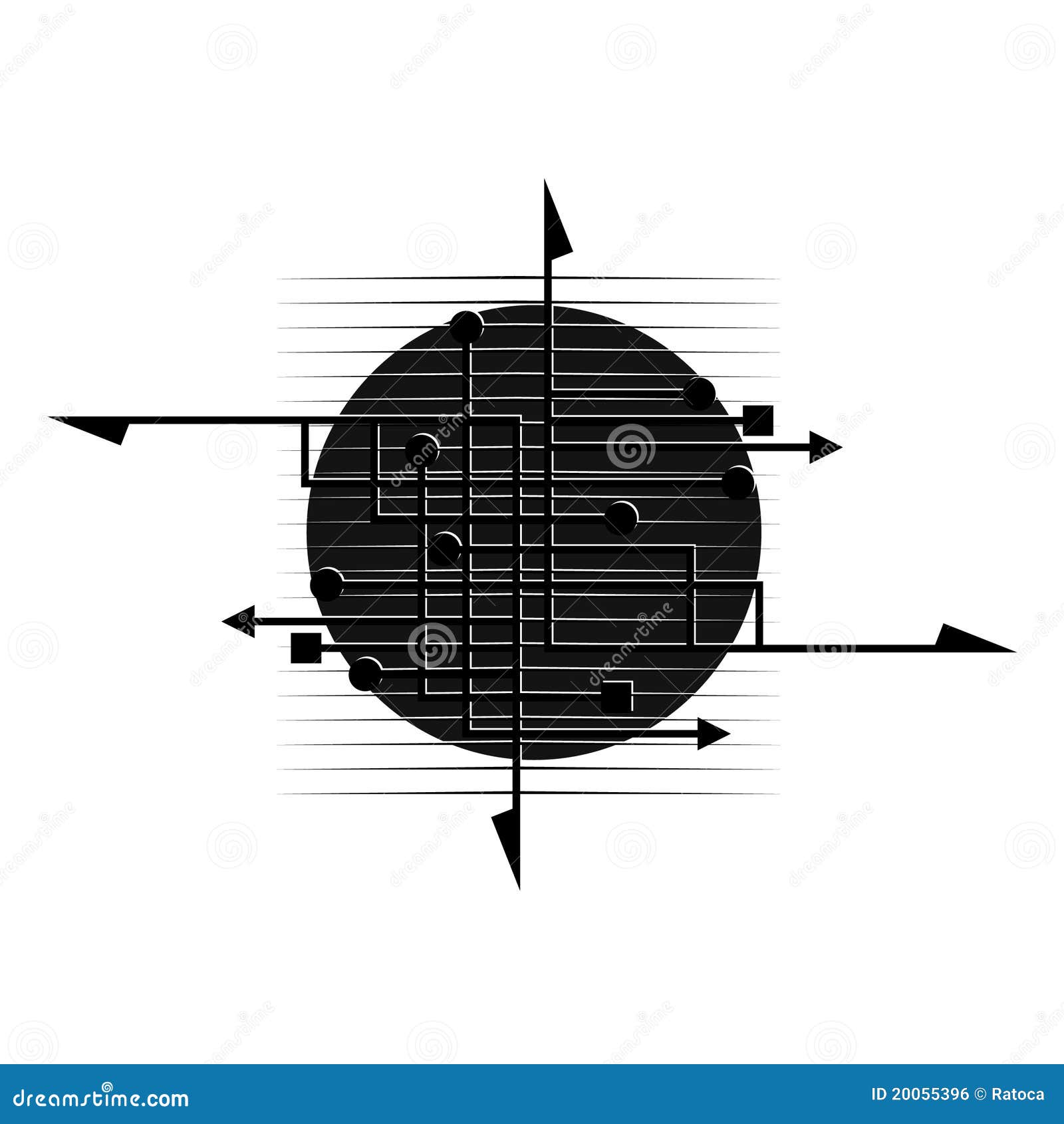 Dark symbol stock vector. Illustration of modern, futuristic - 20055396