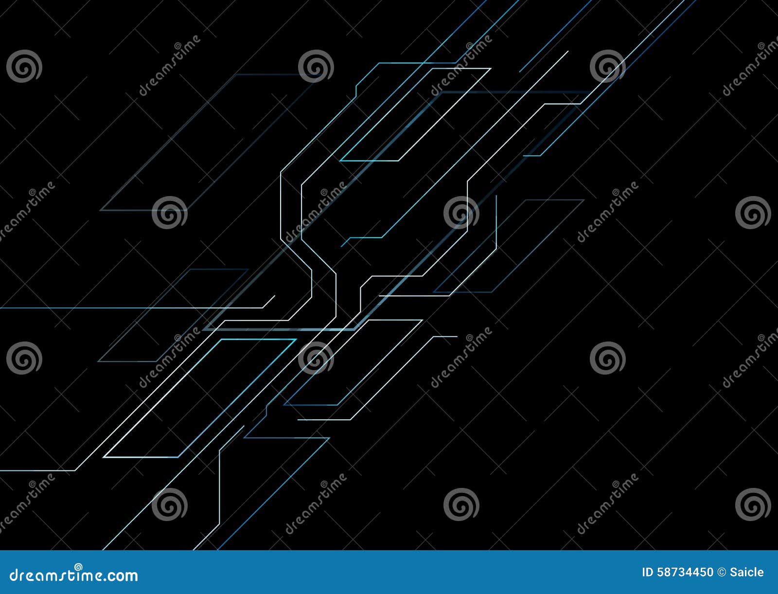 Dark Tech Geometric Background Stock Vector - Illustration of gradient ...