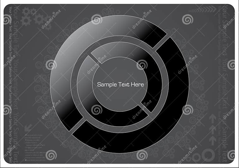 Dark technical design stock vector. Illustration of element - 10842636