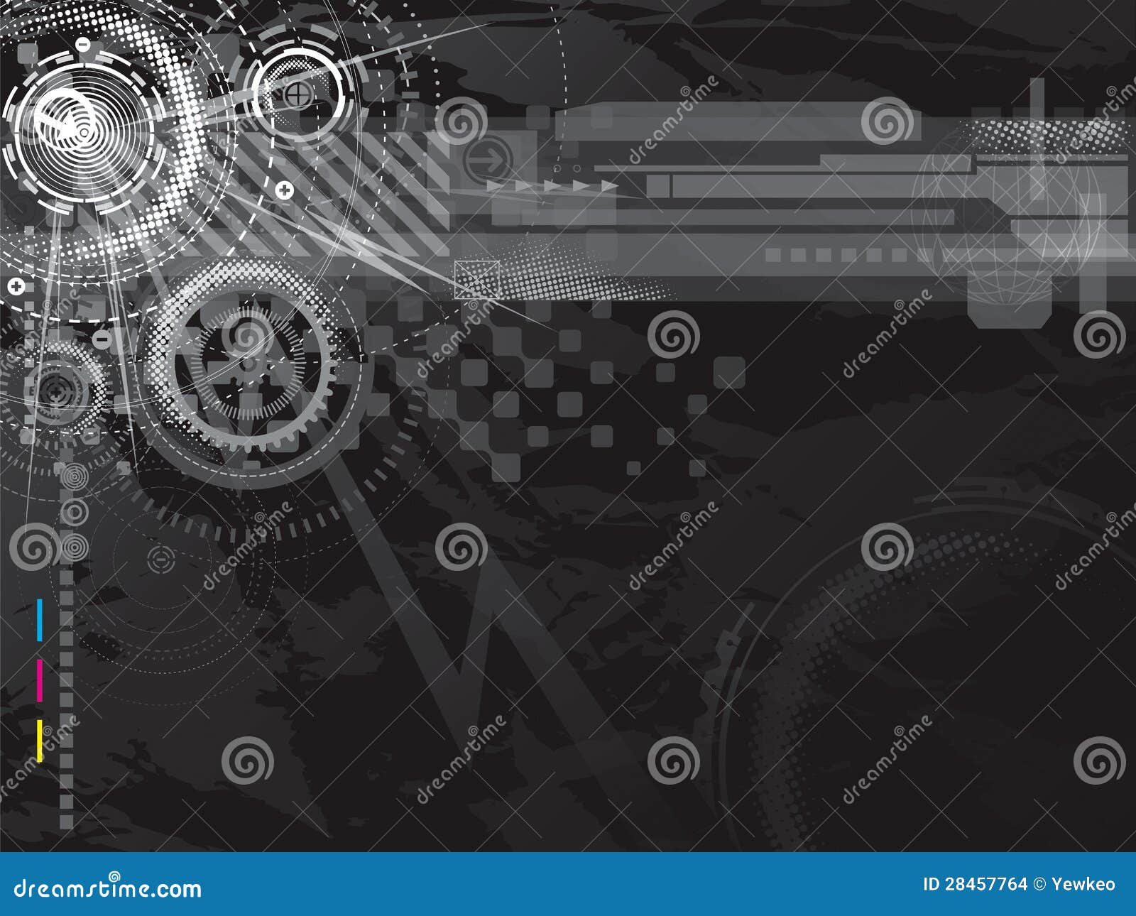 Dark Technology background stock vector. Illustration of multimedia ...