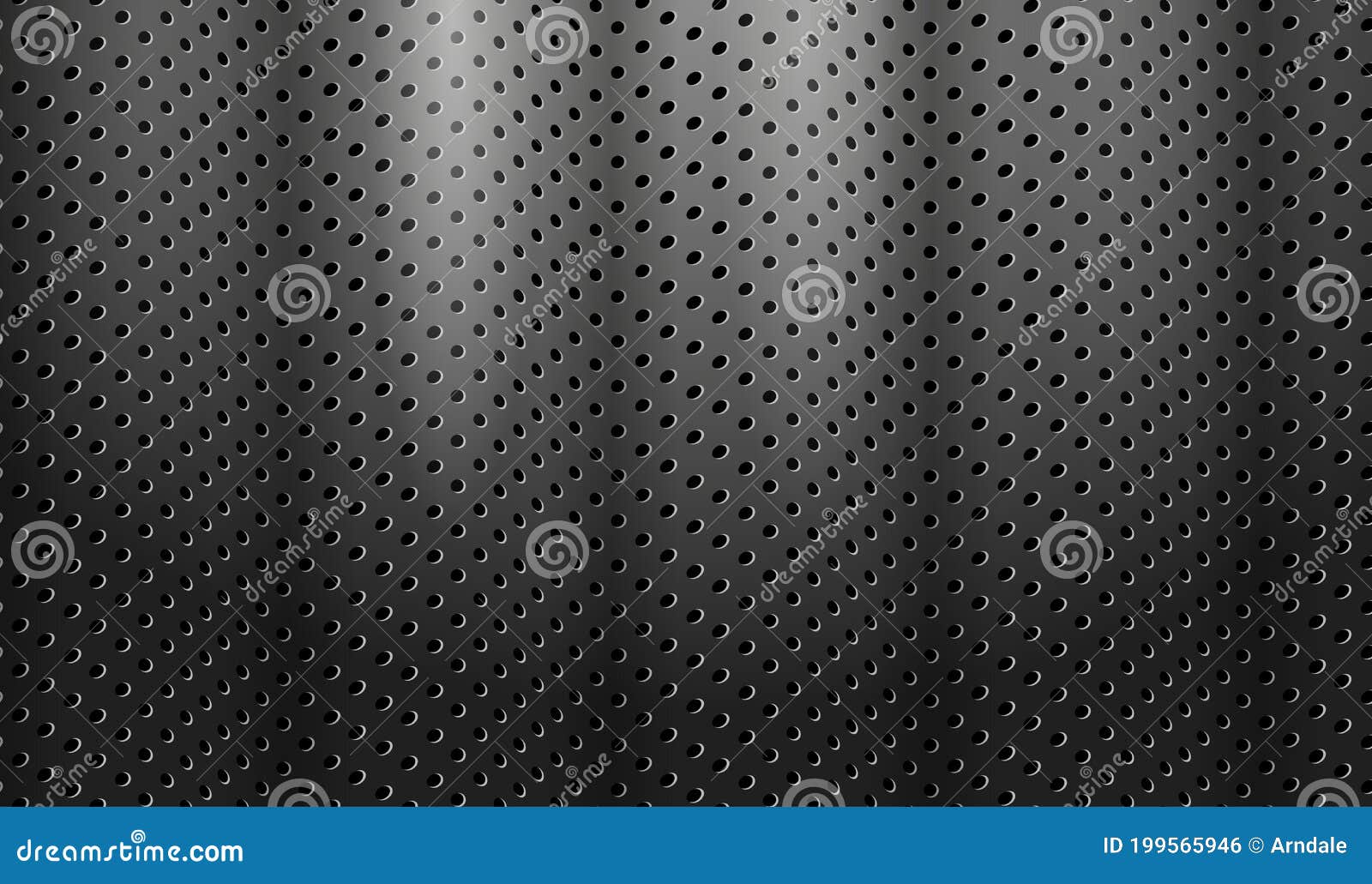 Dark Technology Background. Black Perforated Metal with Waves Texture ...
