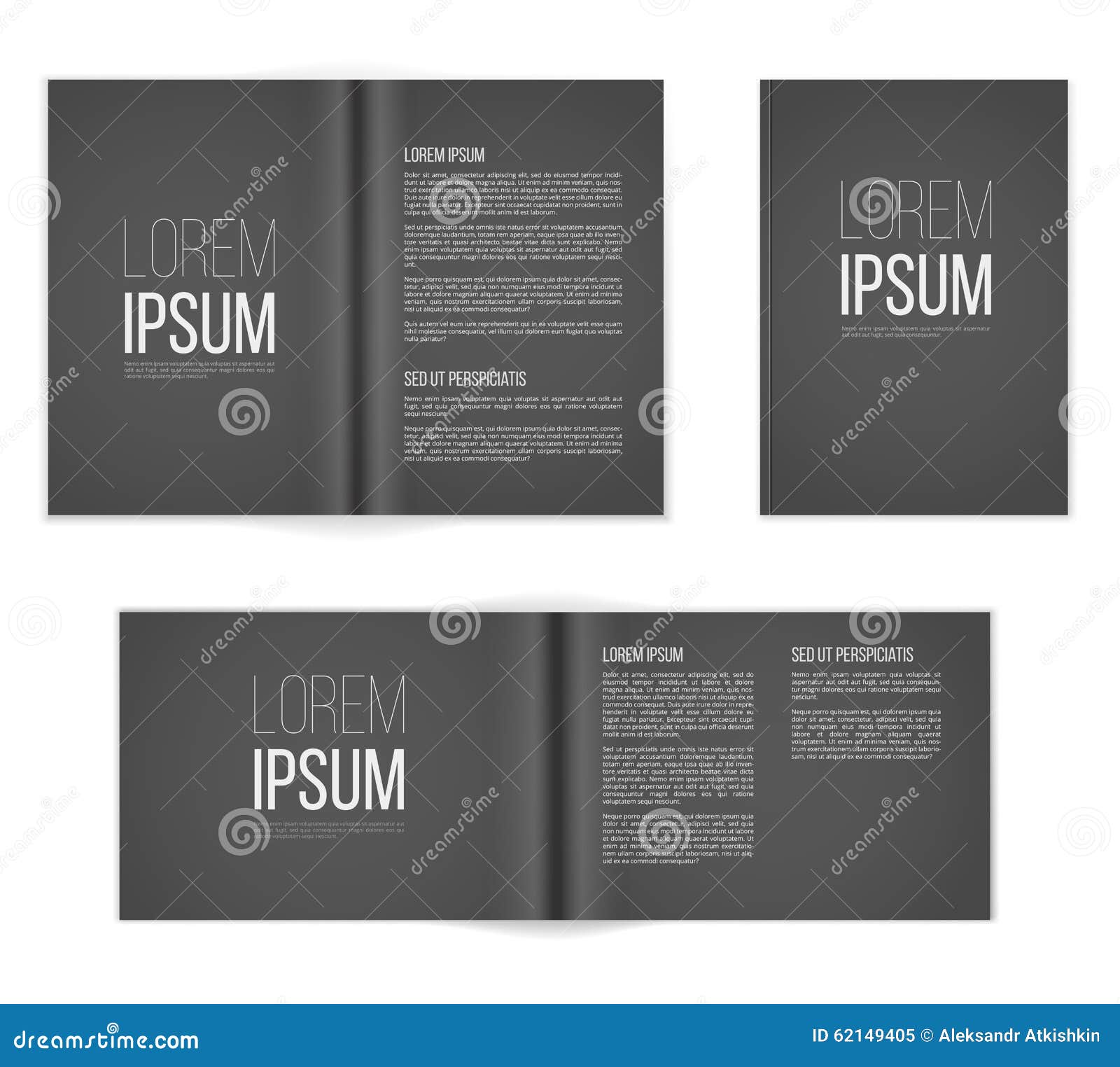 A4 dark templates stock vector. Illustration of presentation - 62149405