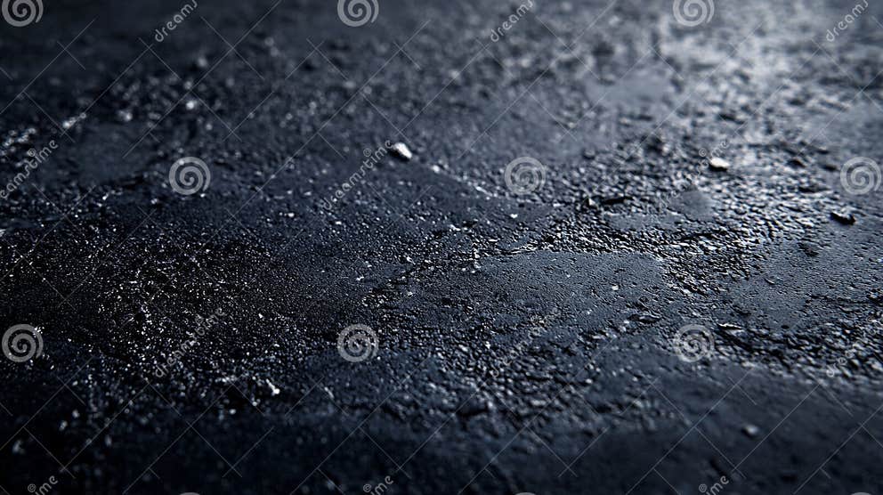 Dark Textured Surface with Granular Details Illuminated by Soft Light ...