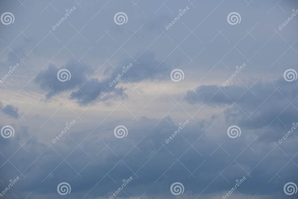 Dark Thunder Clouds on the Blue Sky. Abstract Background with Clouds on ...