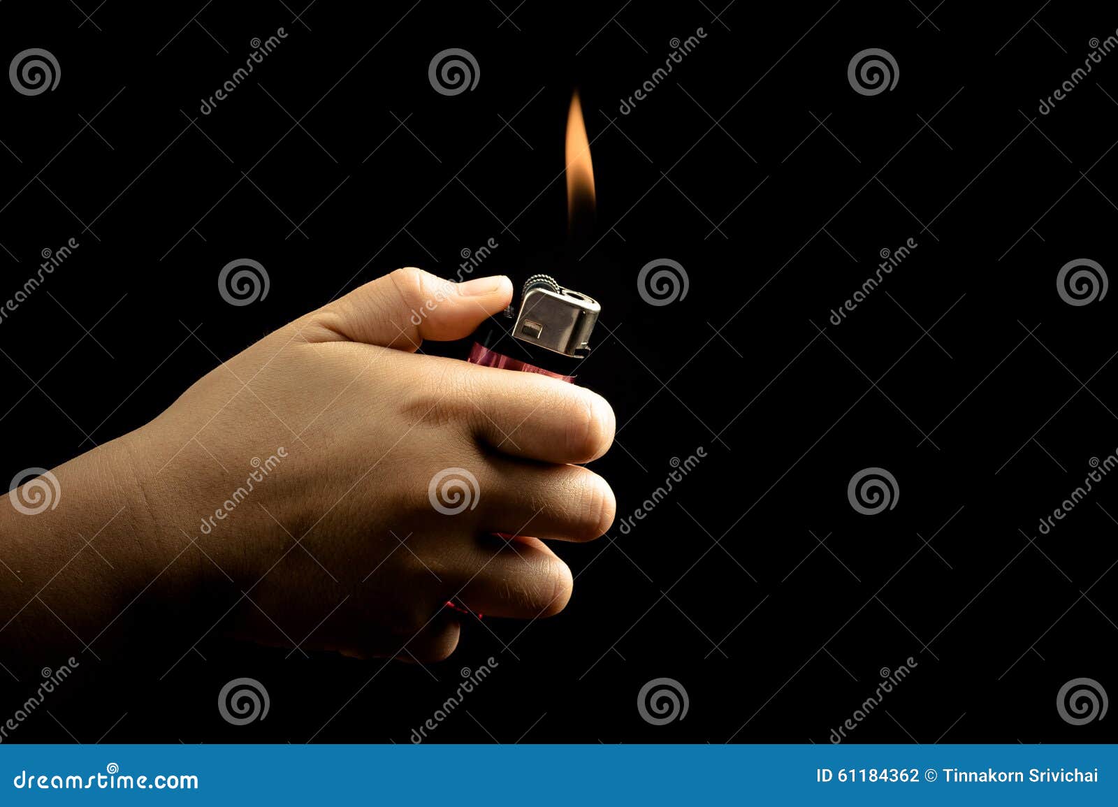Dark Tone Kid Hand and Lighter Stock Photo - Image of human, silver ...