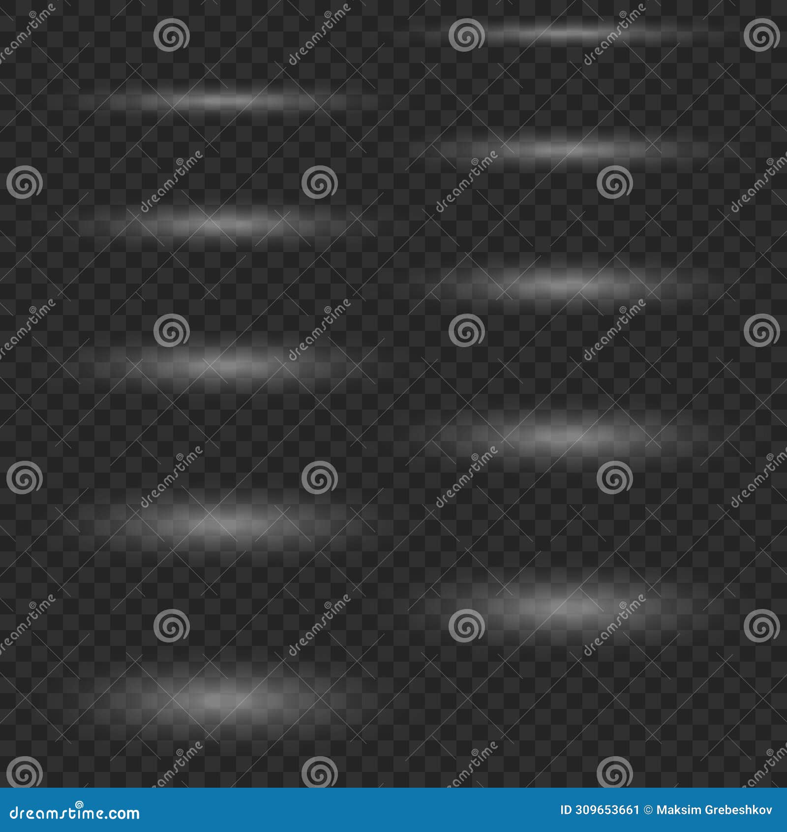 Dark Transparent Shadow or Light Effects on Black Background Stock ...