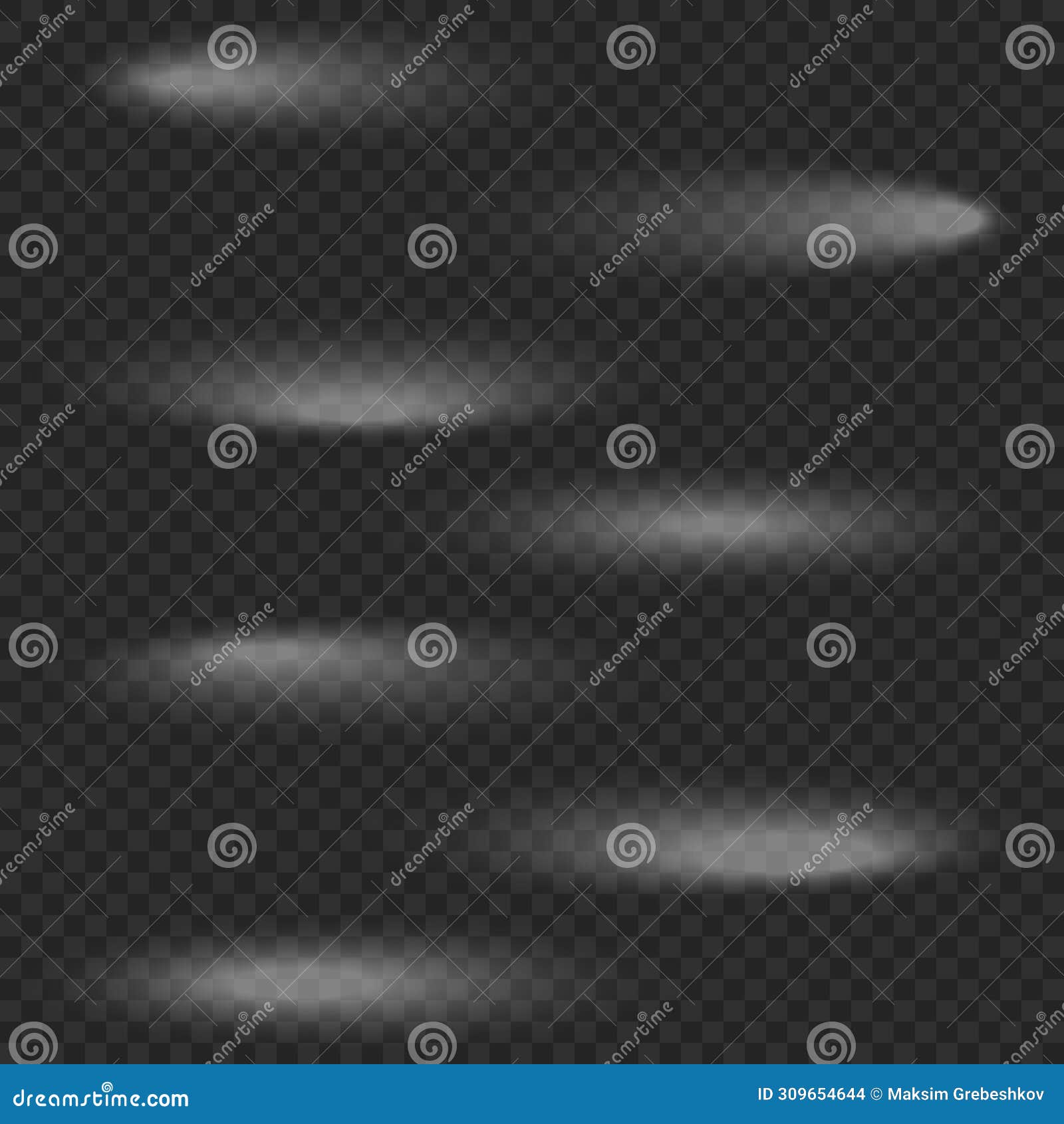 Dark Transparent Shadow or Light Effects on Black Background Stock ...