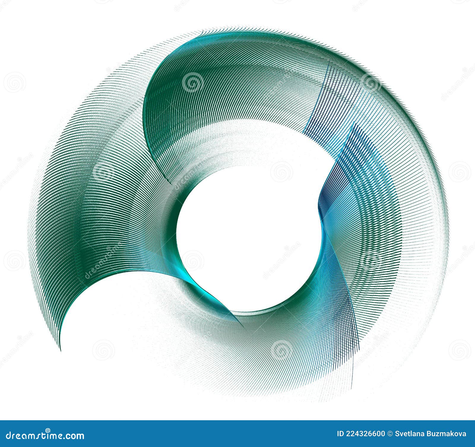 The Dark Turquoise Transparent Arcuate Elements Rotate To Create a ...