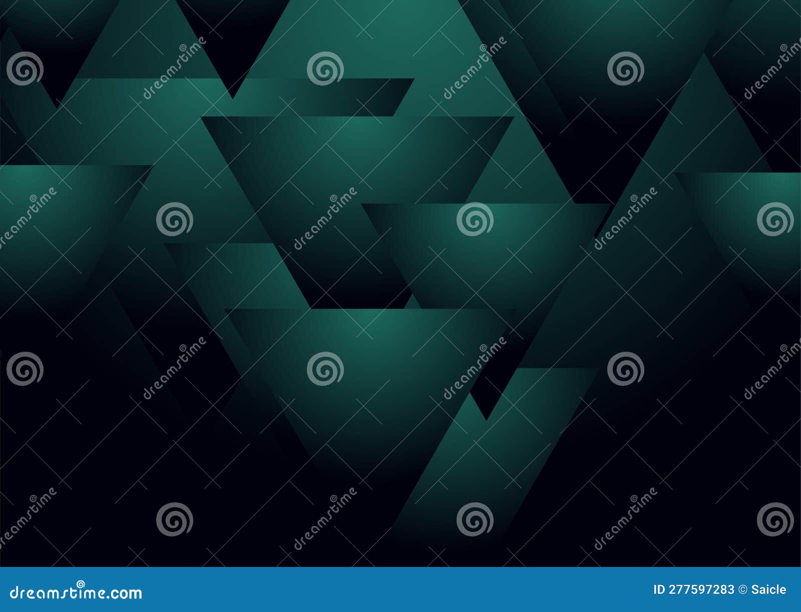 Dark Turquoise Triangles Geometric Tech Abstract Background Stock ...