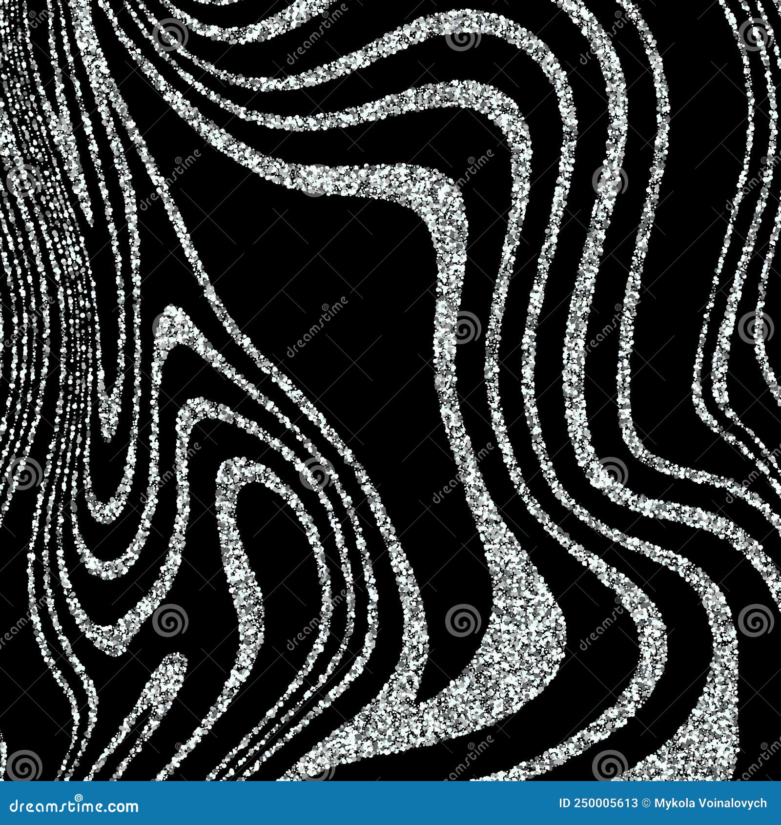 Dark Vector Background with Silver Dust, Silver Glitter, Holiday ...