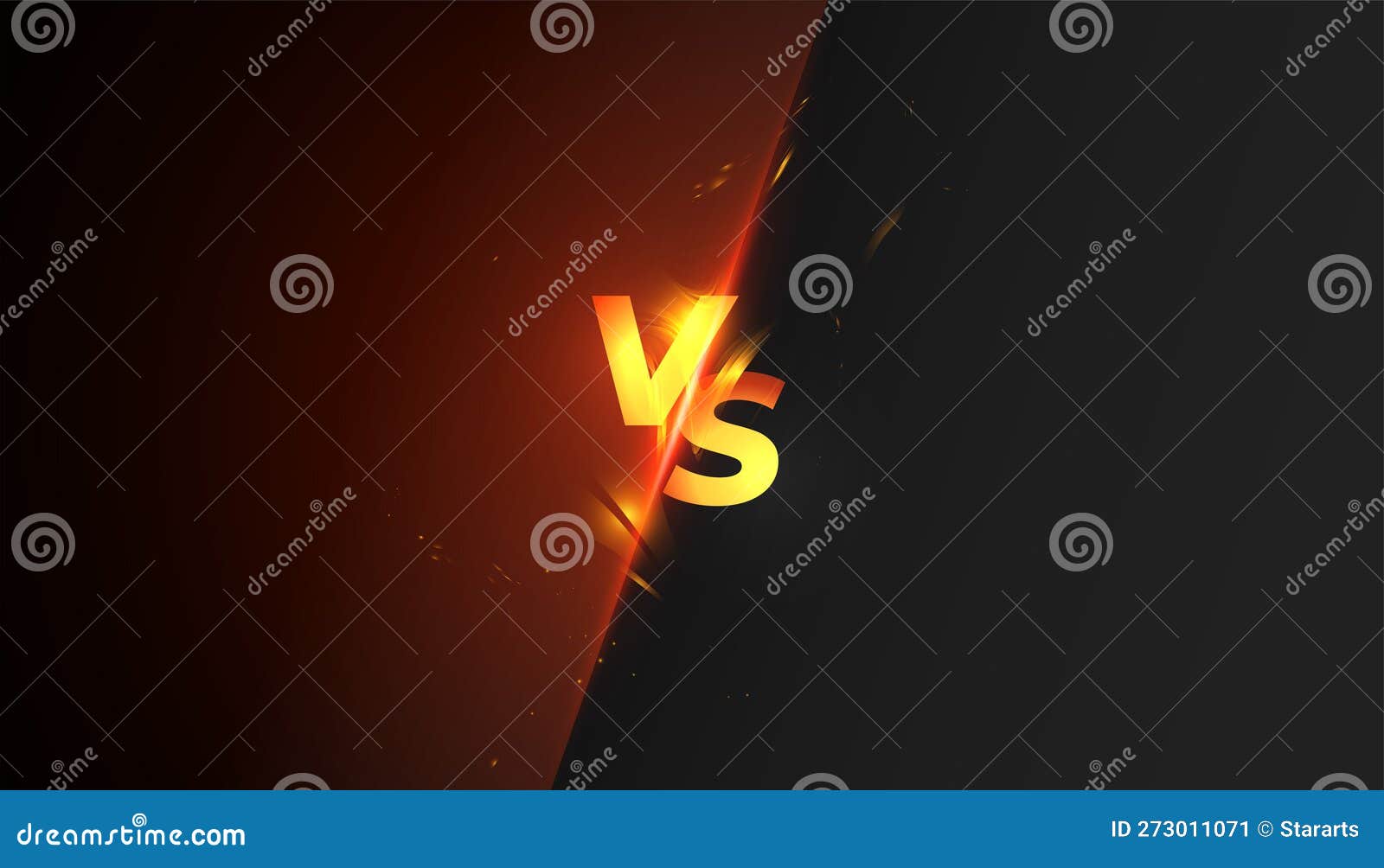 Dark Versus Battle Banner for Duel Combat Battle Stock Vector ...