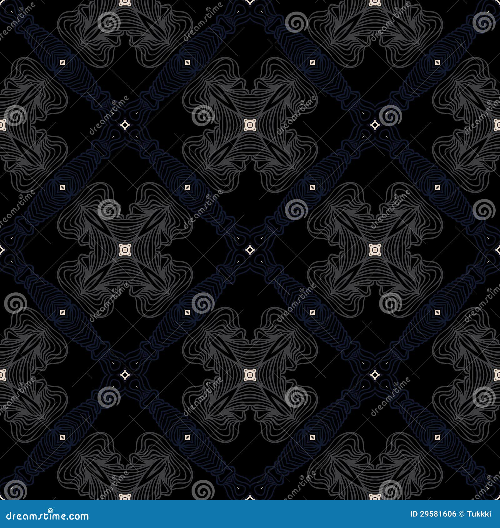 Dark Victorian Floor Cerimic Tiled Pattern Stock Vector - Illustration ...