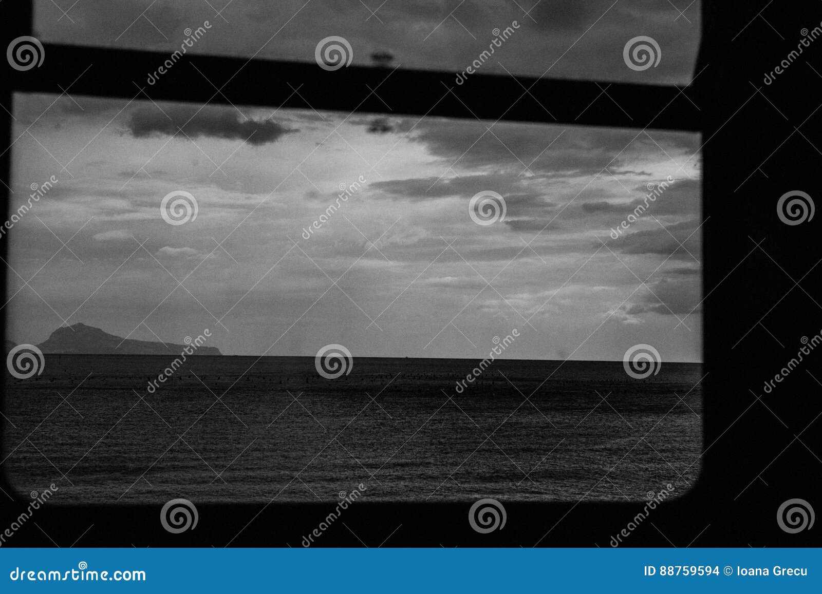 Dark View from a Train Window Stock Photo - Image of darkness, clouds ...
