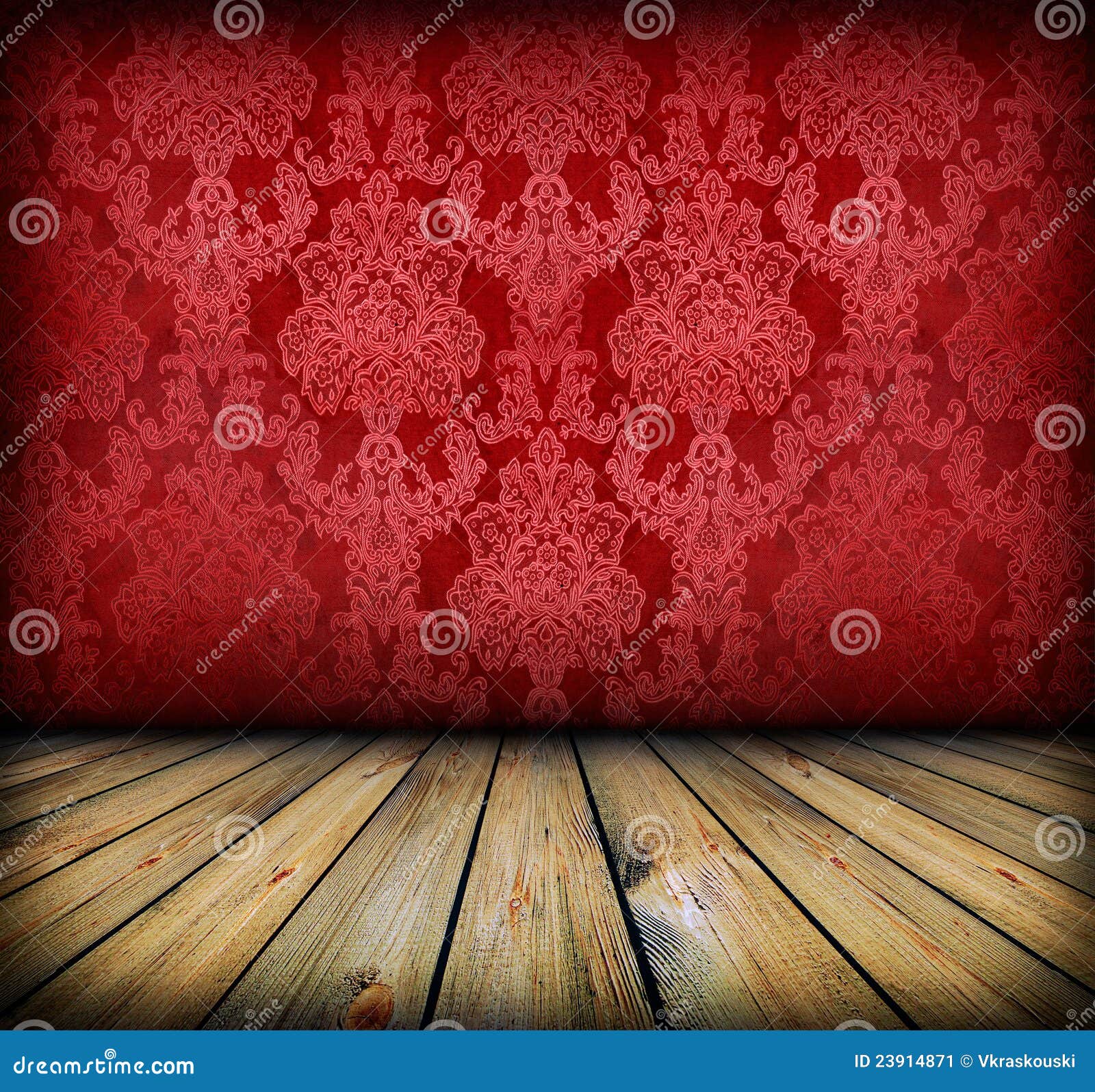 Dark vintage red room stock image. Image of antique, indoor - 23914871