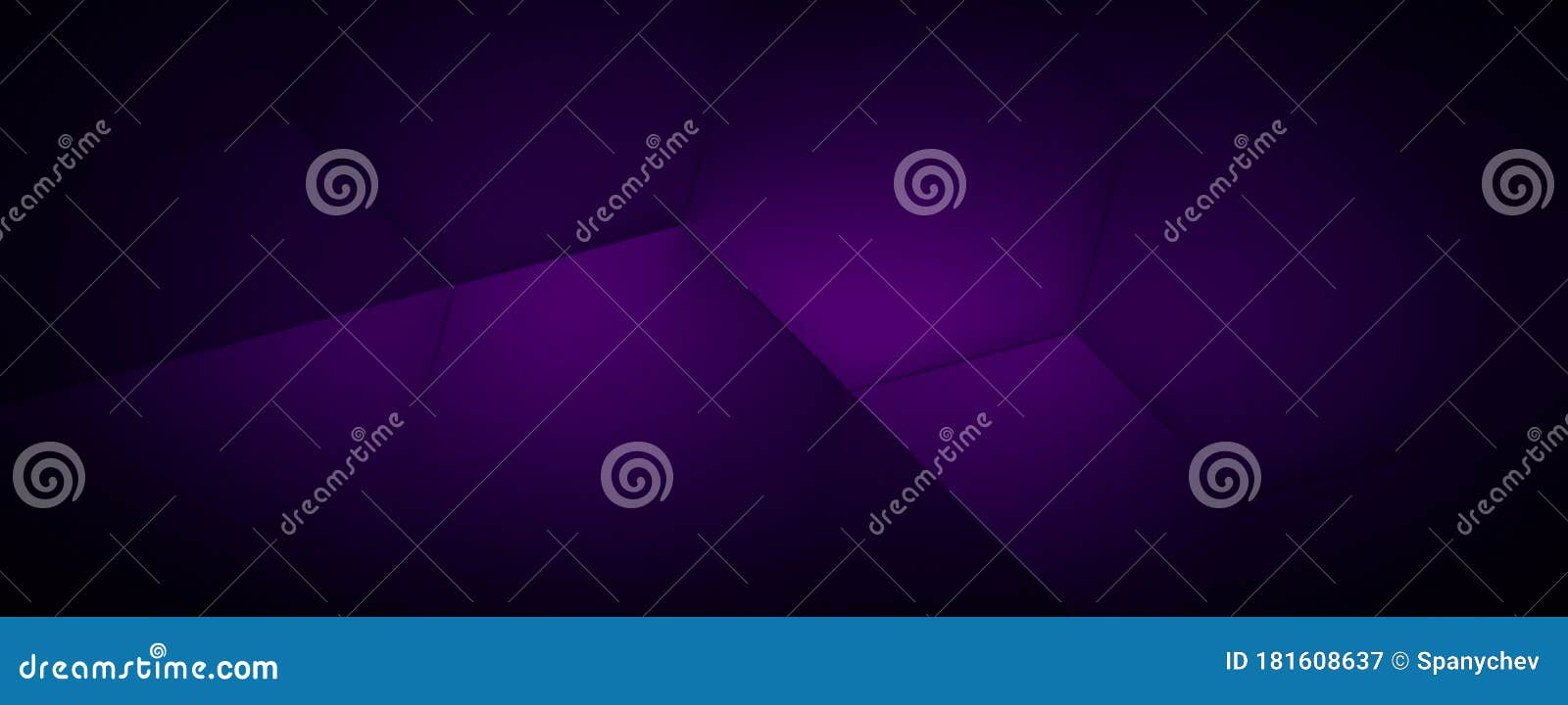 Dark Violet Abstract Background for Wide Banner Stock Illustration ...