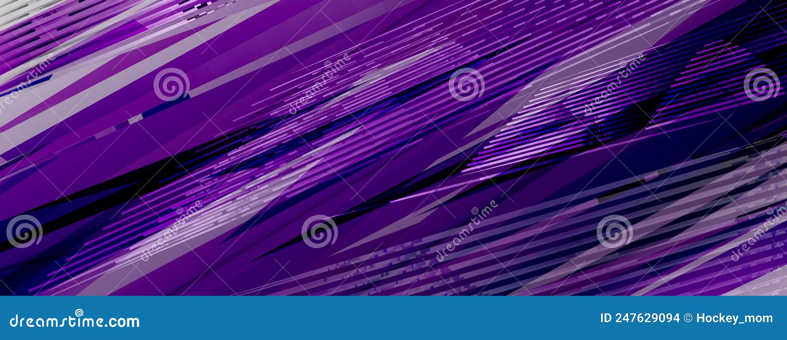 Dark Violet Abstract Dynamic Rectangular Banner. Lines, Angular Shapes ...