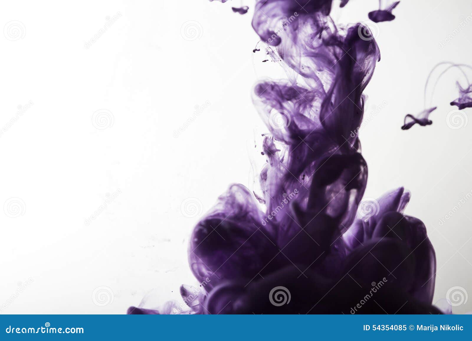 Dark Violet and Red Ink in Water Abstract Background Stock Image ...