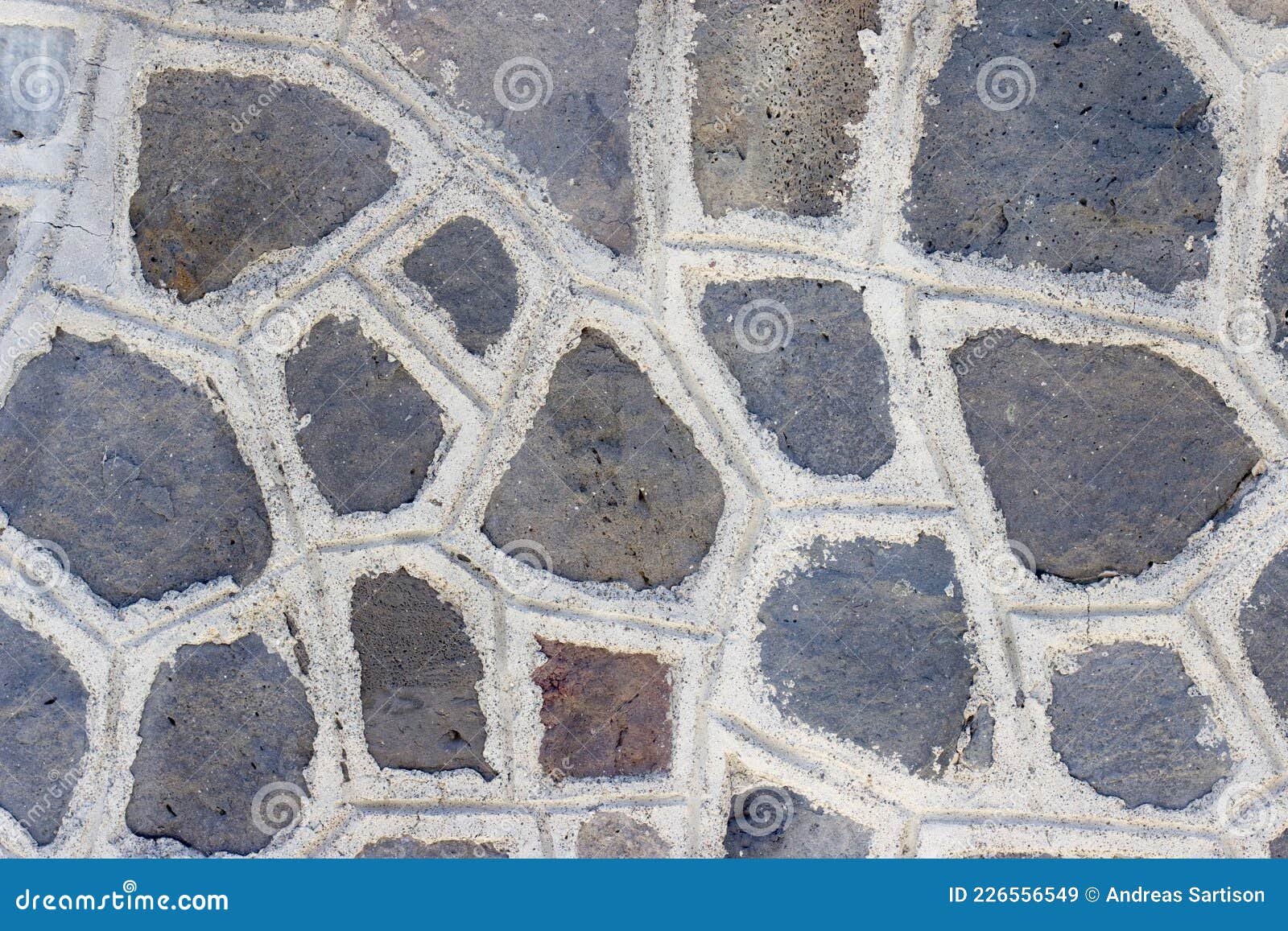A Dark Wall Made of Angular Stones Stock Image - Image of decoration ...