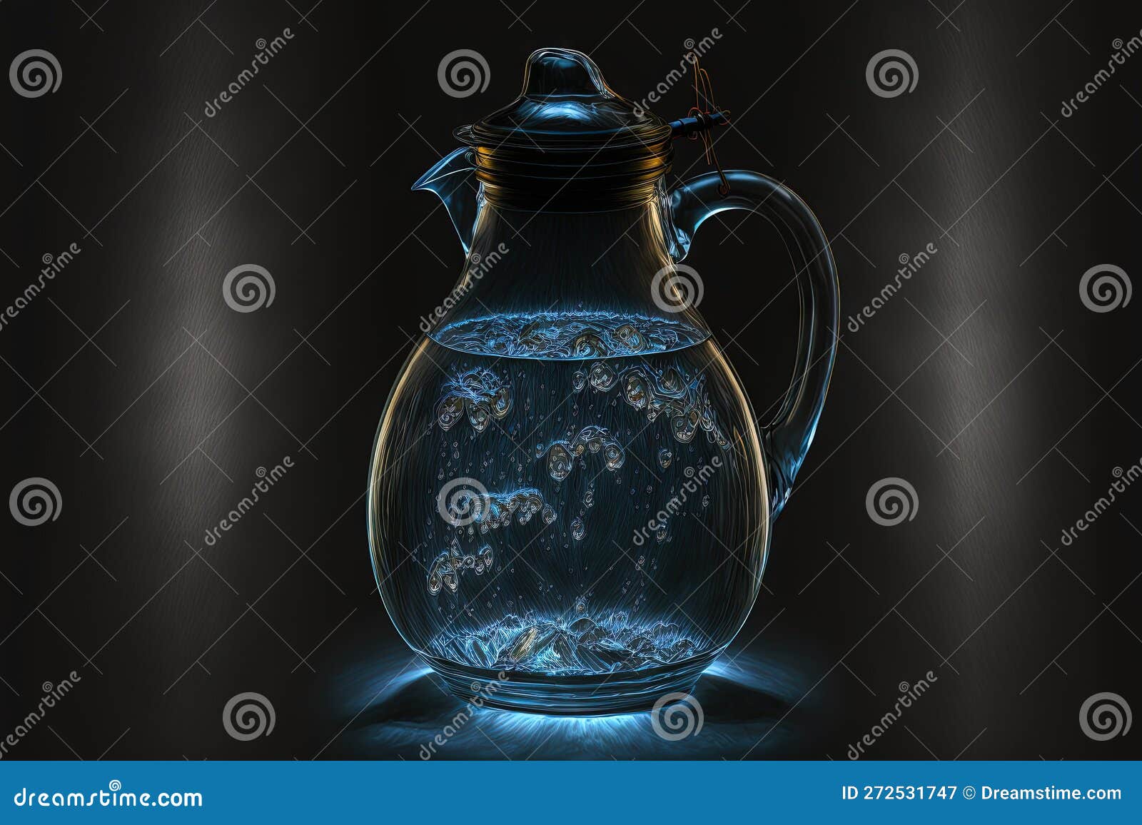 Dark Water Jug Isolated. Example Stock Illustration - Illustration of ...