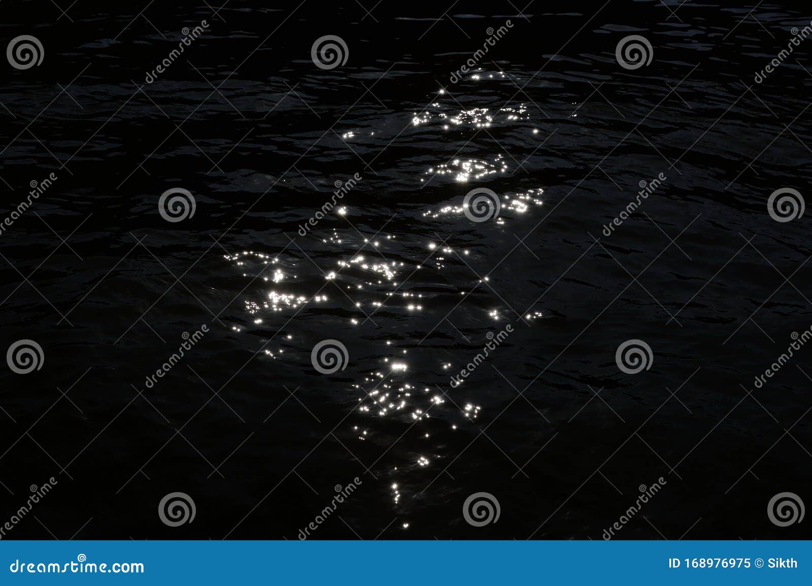 Dark Water Surface at Night Stock Image - Image of scene, ripply: 168976975