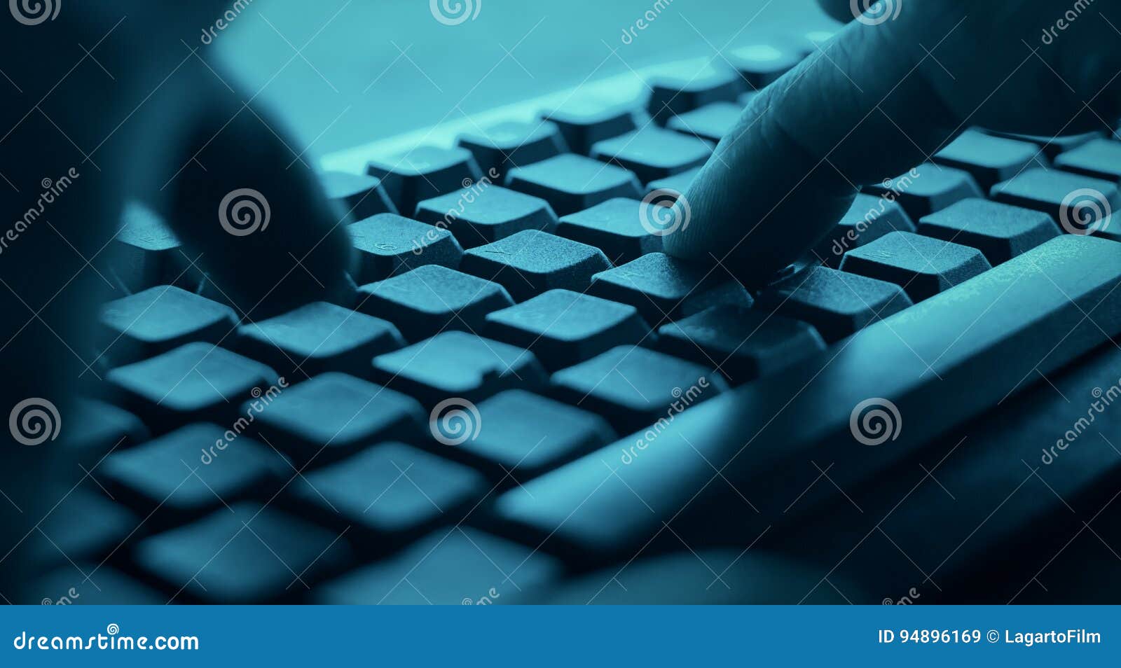 Dark Web Concept, Man Typing Close-up Stock Image - Image of hands ...
