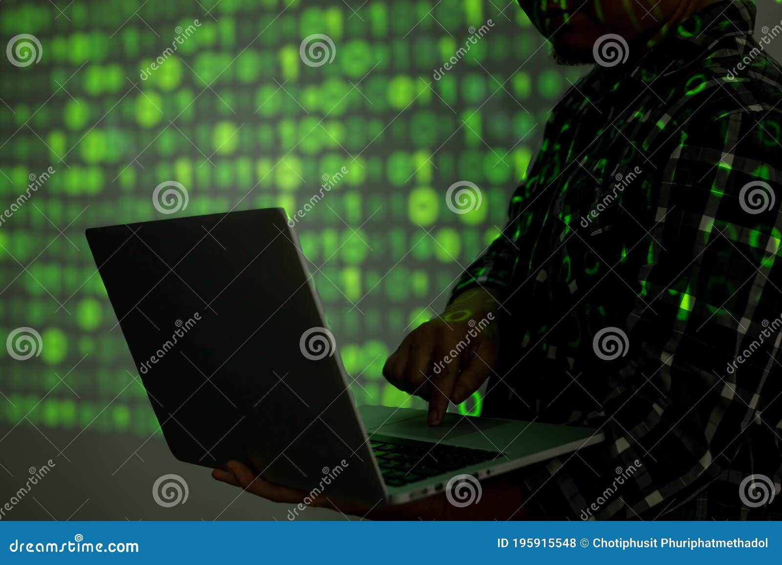Dark Web Hooded Hacker Cyber War Concept Stock Photo - Image of crime ...