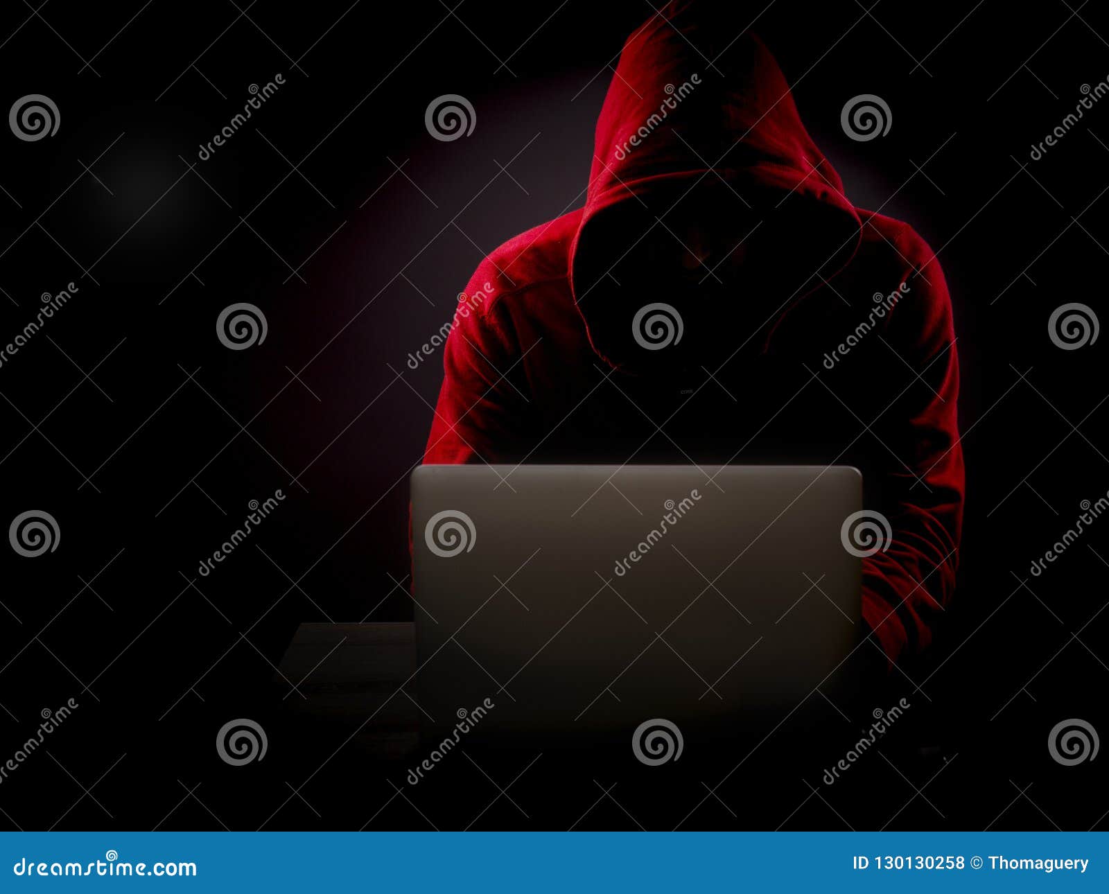 The dark web hooded hacker stock photo. Image of hacking - 130130258