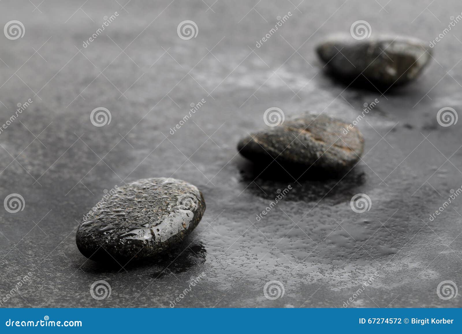 Dark and Wet Stones for Background Stock Photo - Image of natural ...