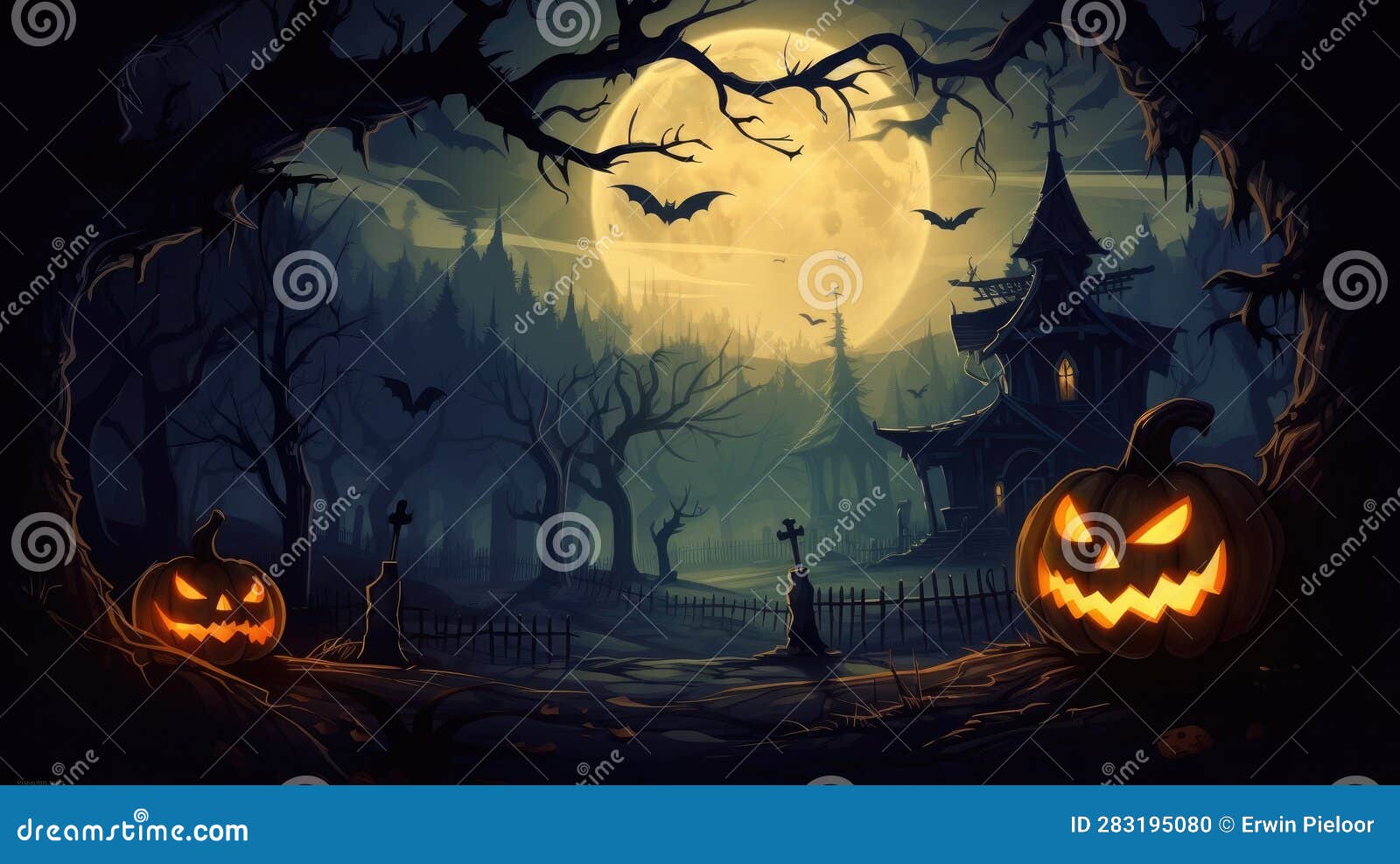 Dark and Whimsical Halloween-inspired Wallpaper with a Touch of Magic ...