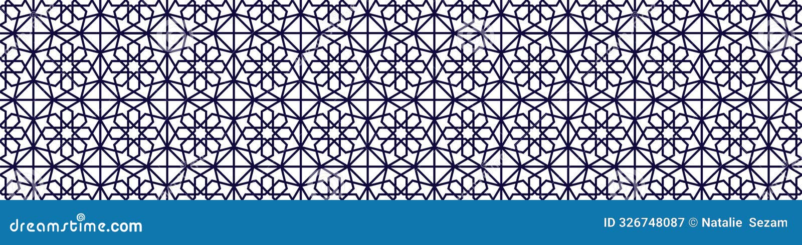 Dark and White Eastern Seamless Pattern. Islamic Repeated Backdrop ...