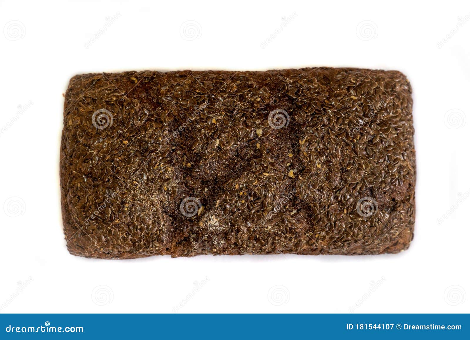 Dark Whole Grain Loaf of Bread from Above Stock Image - Image of ...